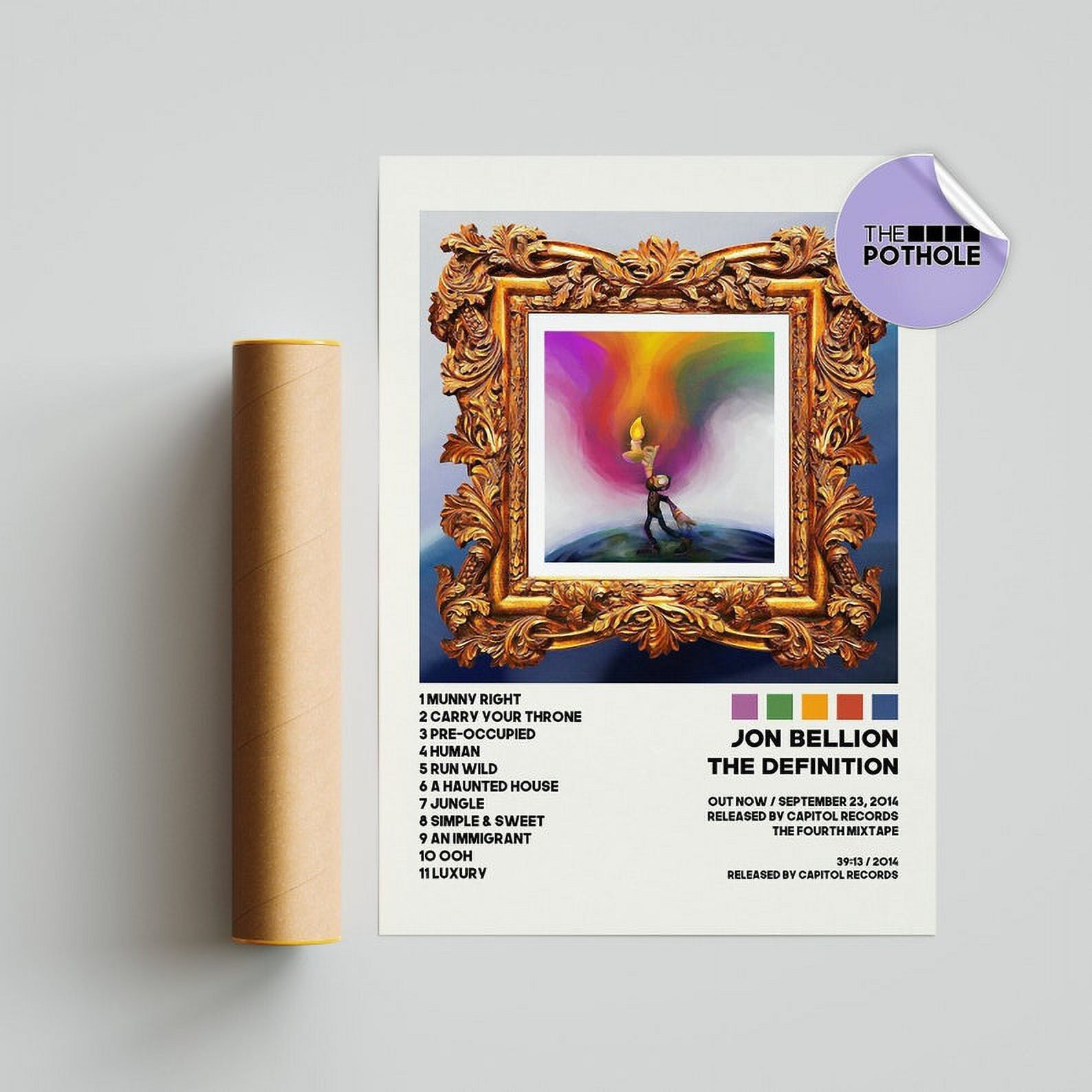 POSTER Jon Bellion Posters, The Definition Poster Album Cover Poster ...