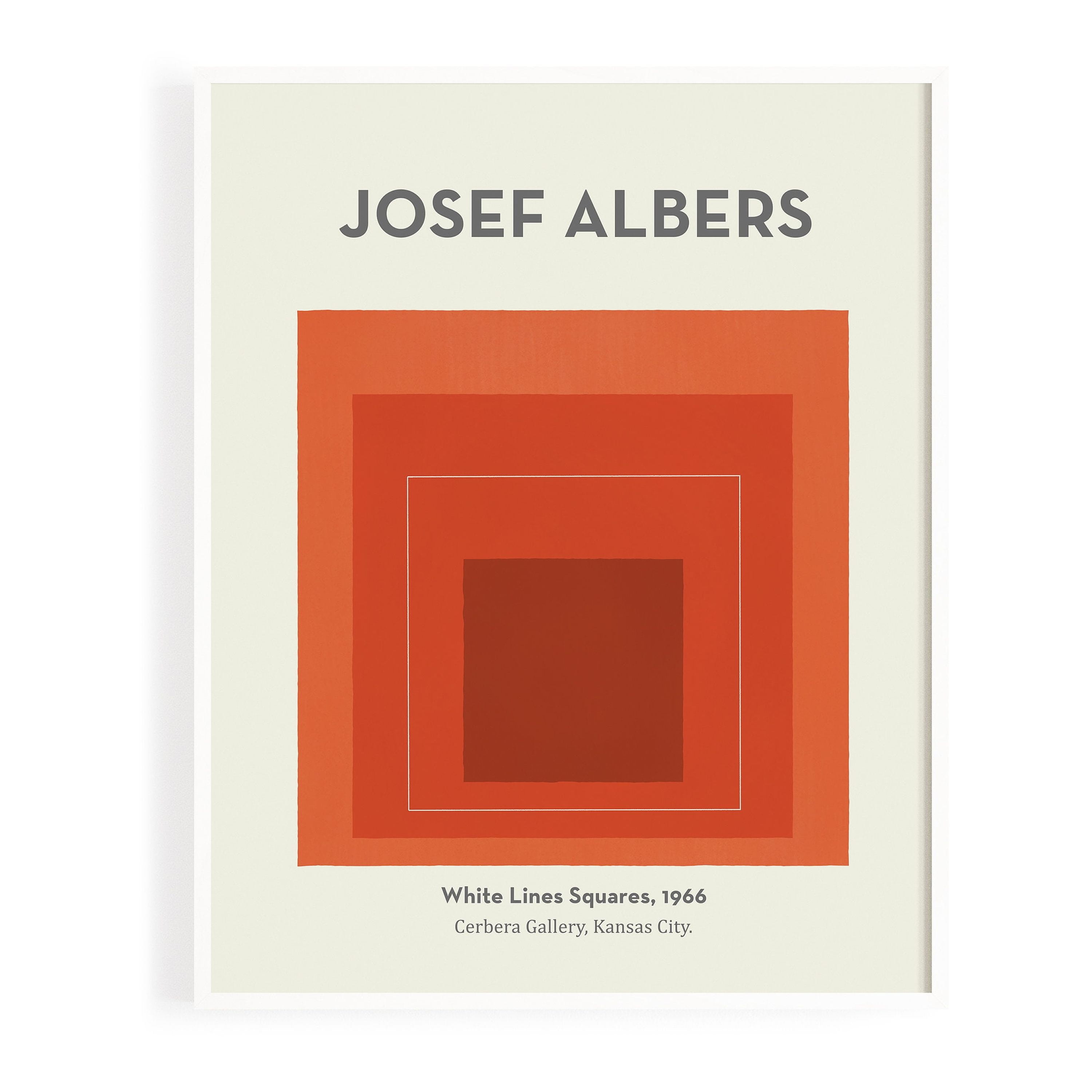 POSTER Josef Albers, White Line Squares Poster, 1966 | Abstract Art ...