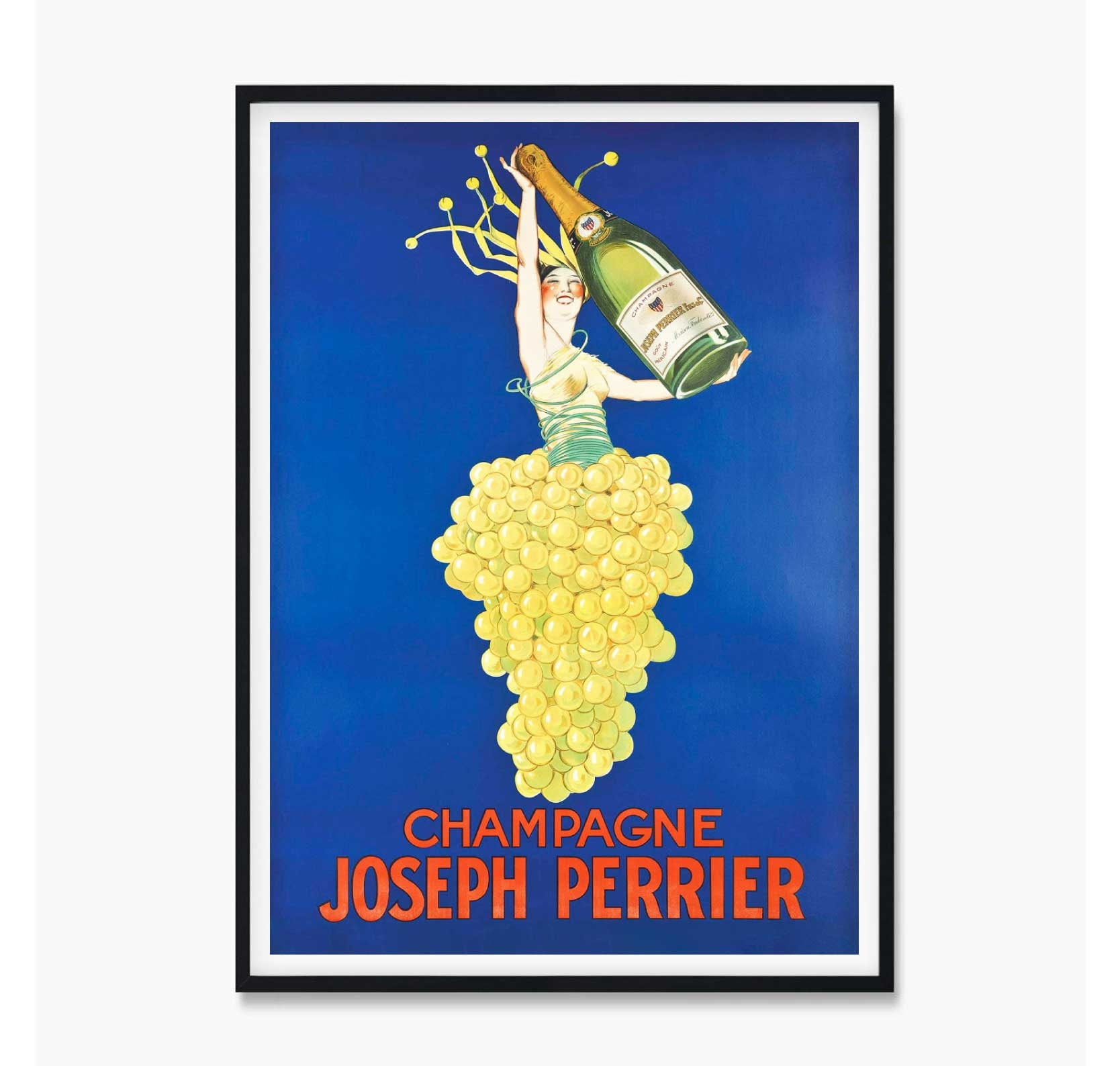 POSTER Joseph Perrier Champagne Poster, Vintage Champagne Art Print ...