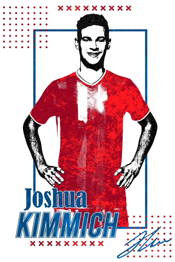 POSTER Joshua Kimmich Bayern Munich Germany Soccer Art Wall Room Poster ...
