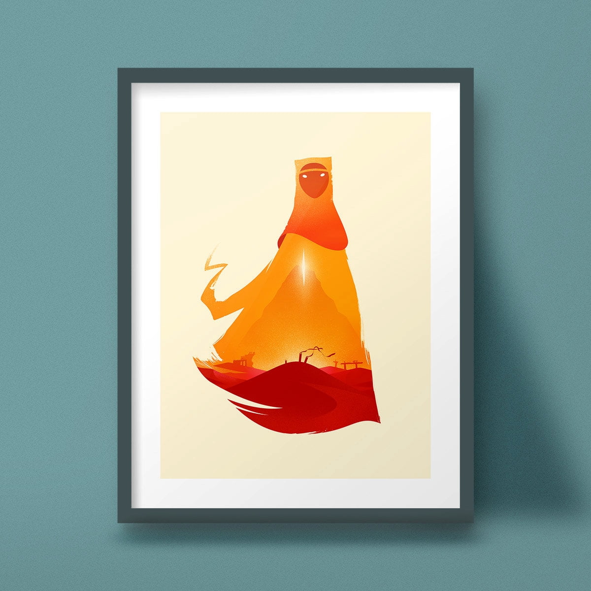 POSTER Journey Art Print Video Game Poster Landscape Design-UNFRAMED ...