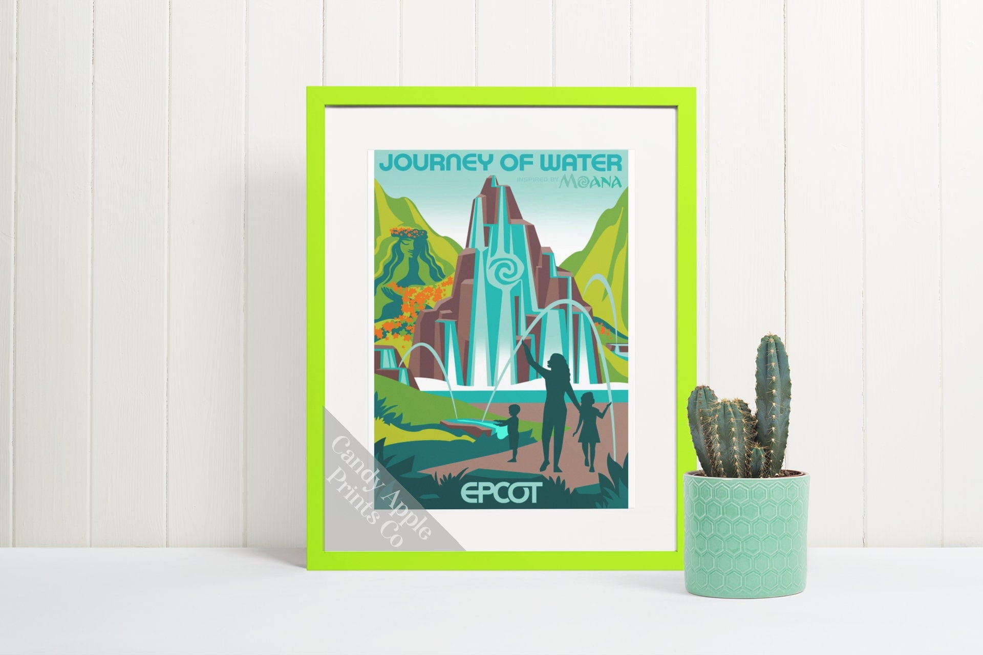 POSTER Journey of Water Print - Epcot Future World Poster - Disney ...