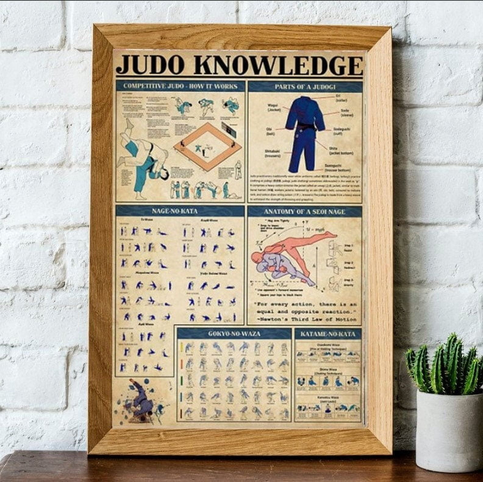 POSTER Judo Knowledge Wall Art Poster, Competitive Judo, How It Works ...