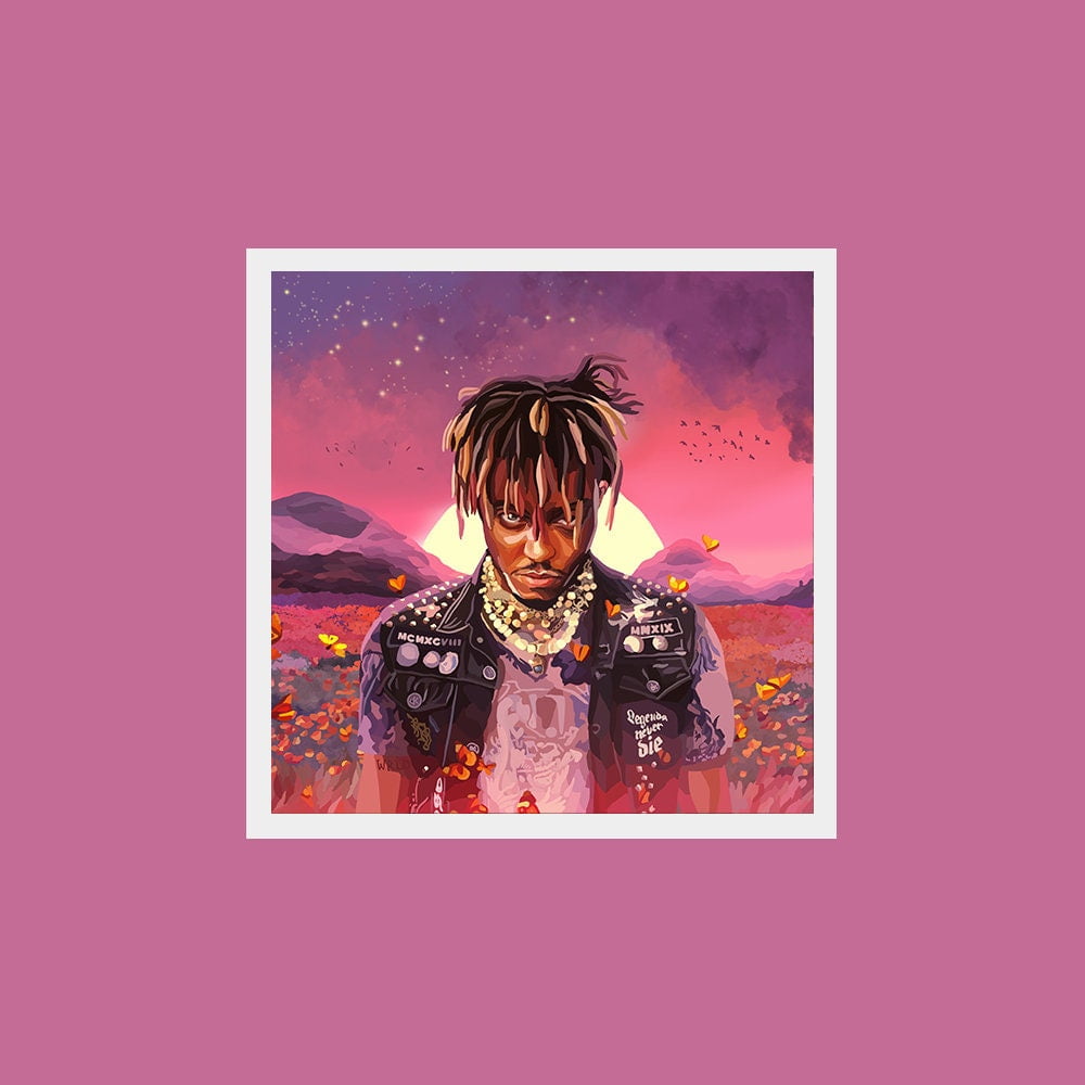 POSTER Juice WRLD Legends Never Die Illustration Style Album Cover ...