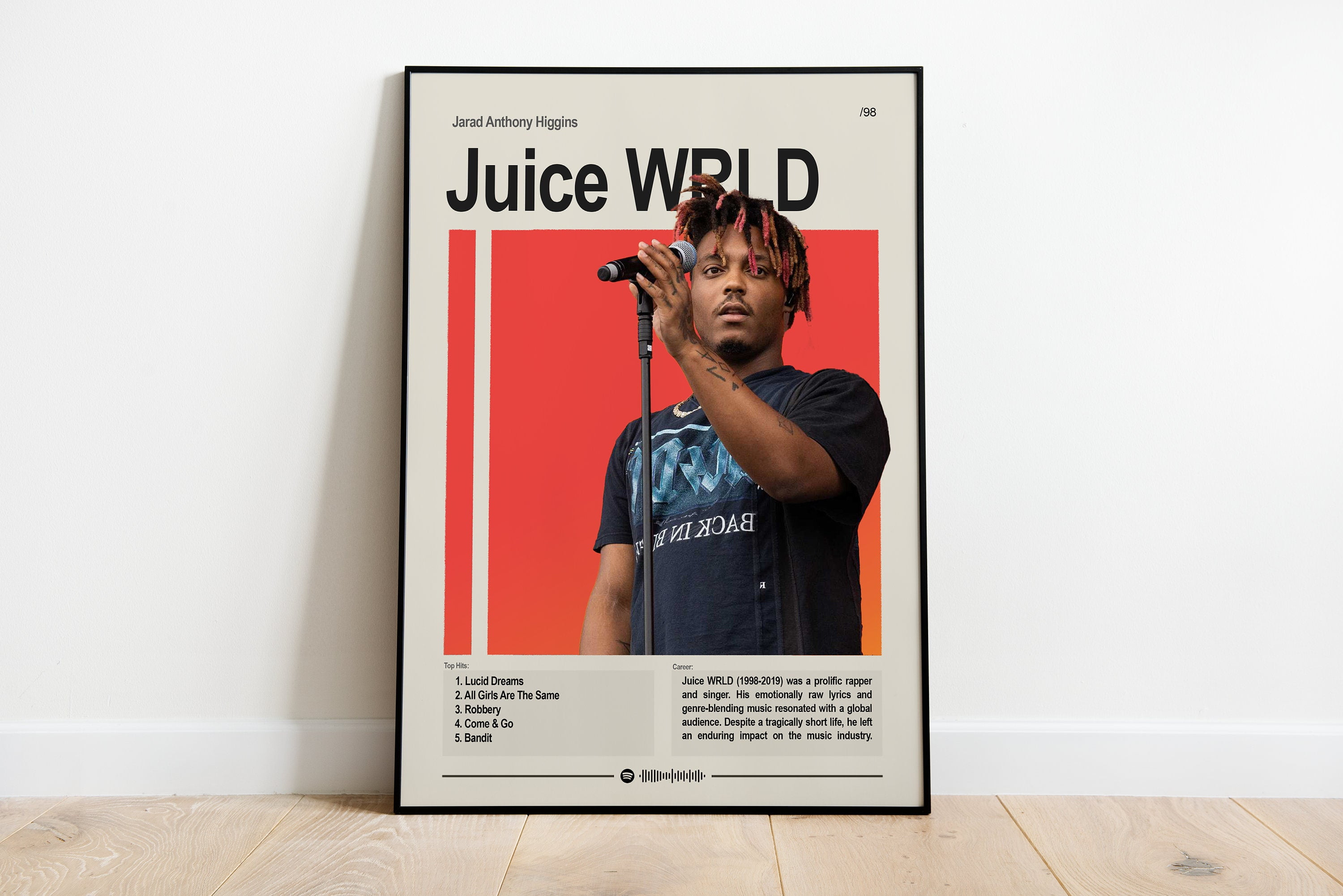 POSTER Juice WRLD Poster, artist poster, music poster, music wall art ...