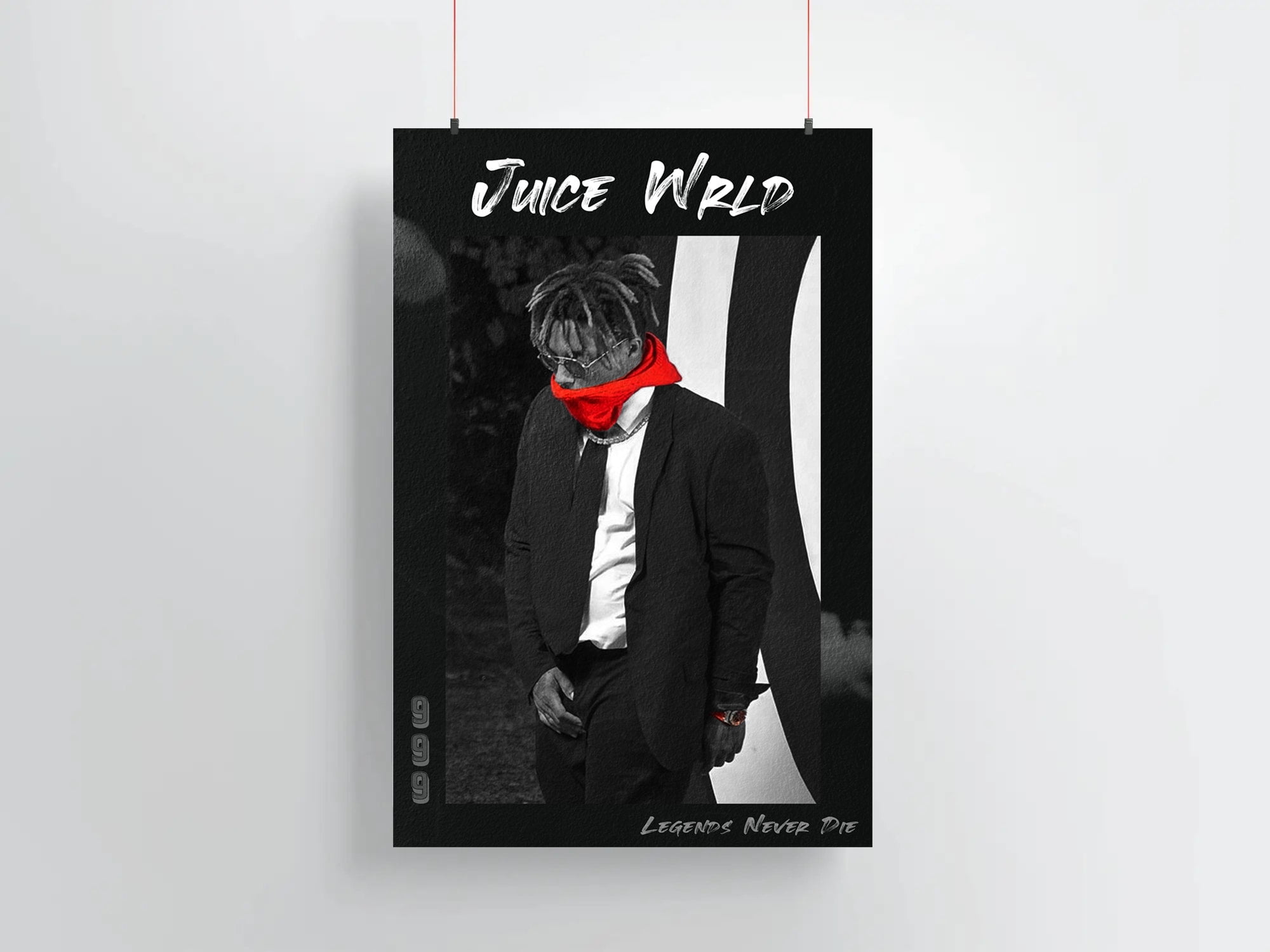 Poster Juice Wrld In A Suit Rap Poster Poster With Glossy Photo Paper ...
