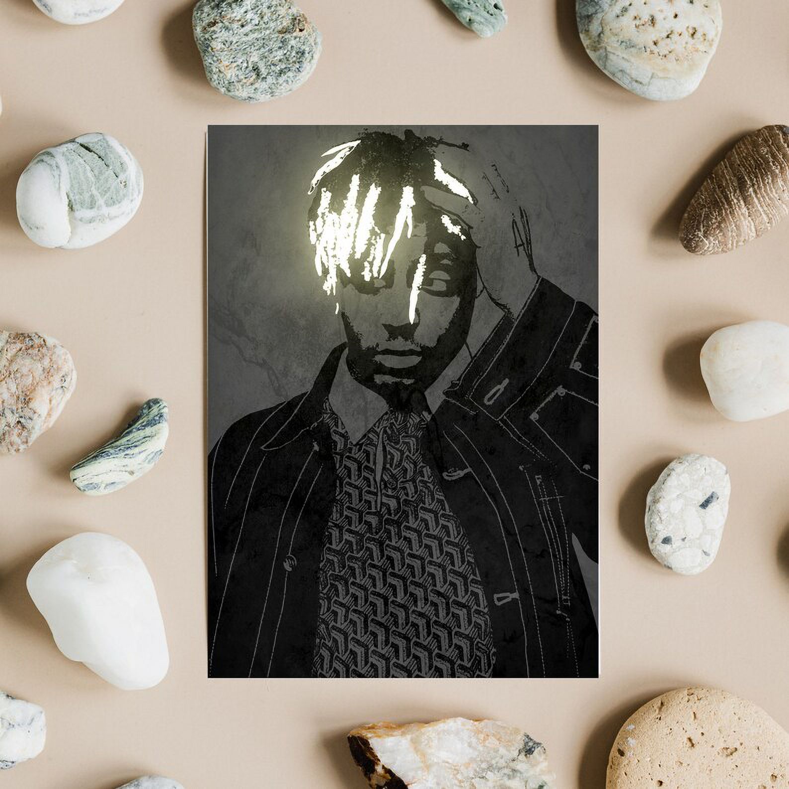 POSTER Juice Wrld Poster | Negative Space | Neon Effect | Music Poster ...