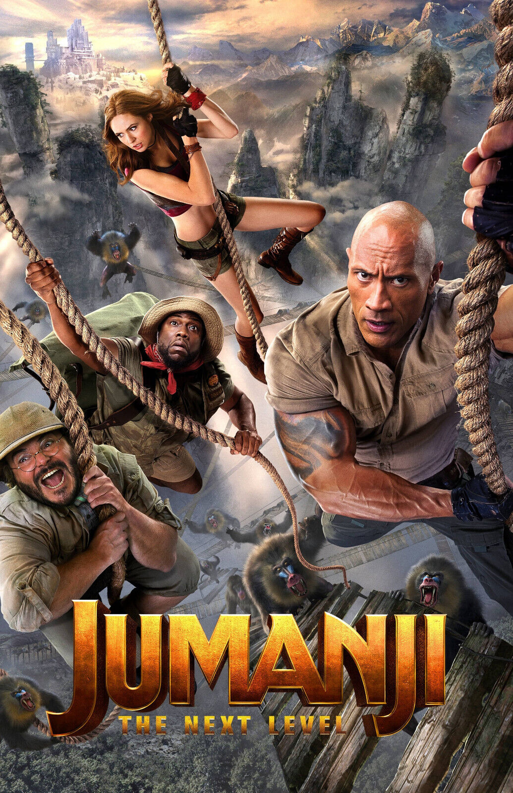 POSTER Jumanji The Next Level By Jake Kasdan 2019 Movie Poster-12x18-UNFRAMED - Walmart.com