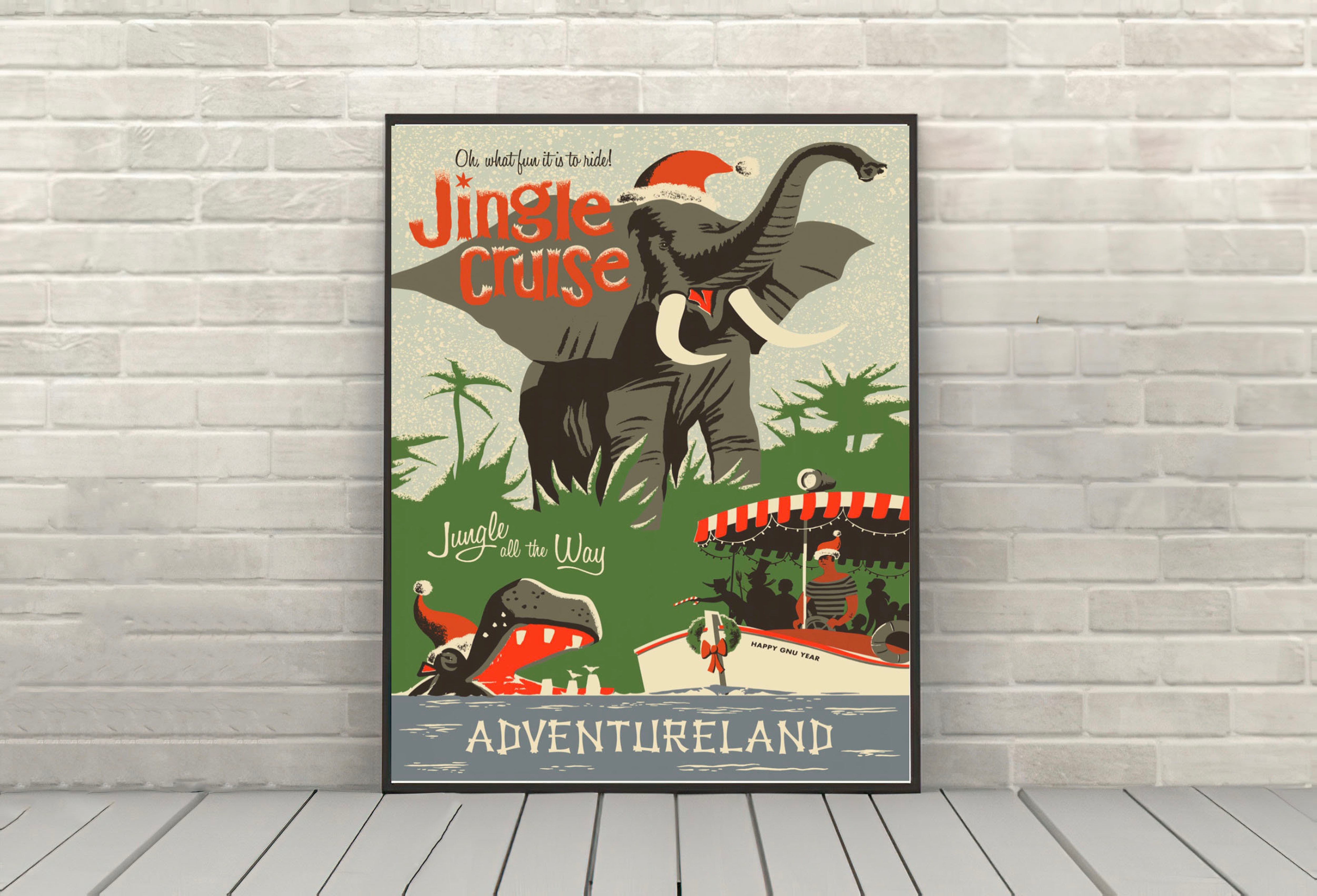 POSTER Jungle Cruise Poster Adventureland Poster Jingle Cruise Poster ...