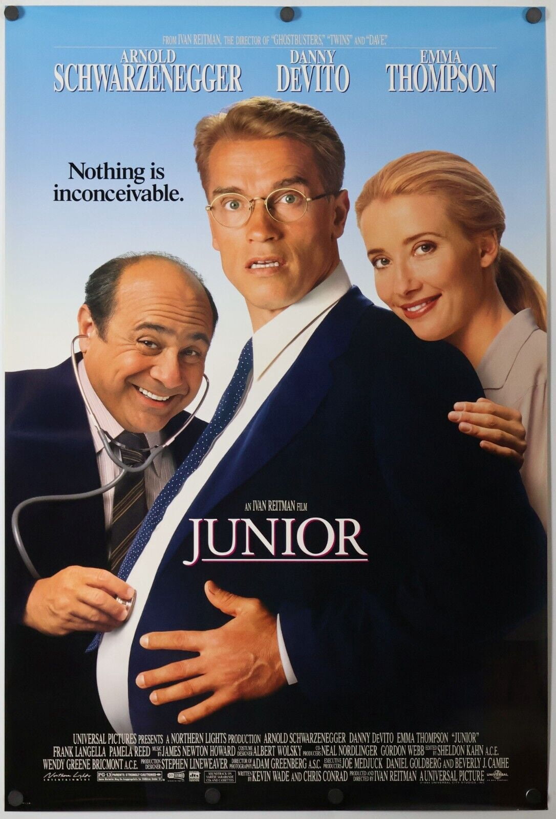 POSTER Junior - original movie poster - - 1990 Final Schwarzenegger ...