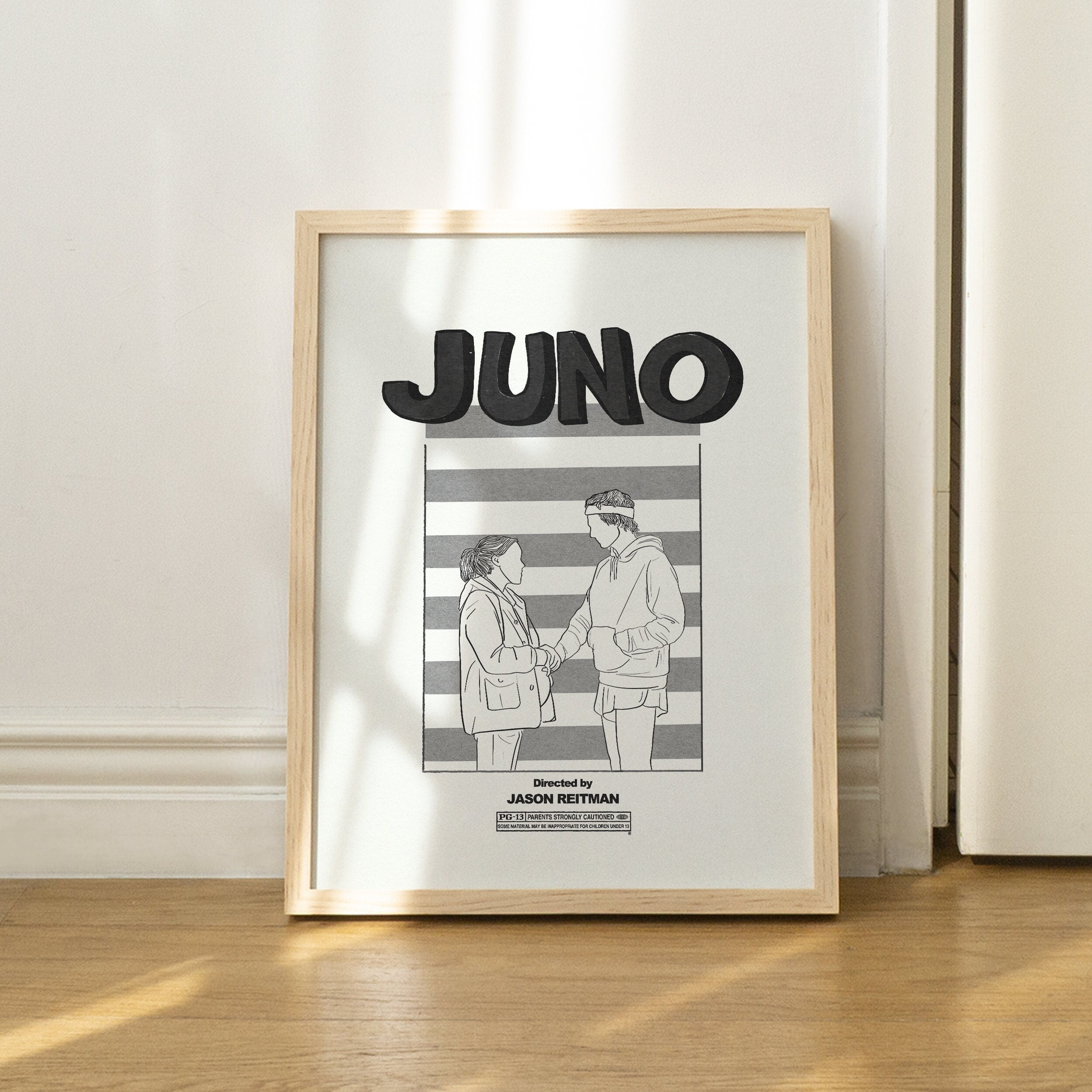 POSTER Juno | Jason Reitman | Movie Poster | Black and White Wall Art ...