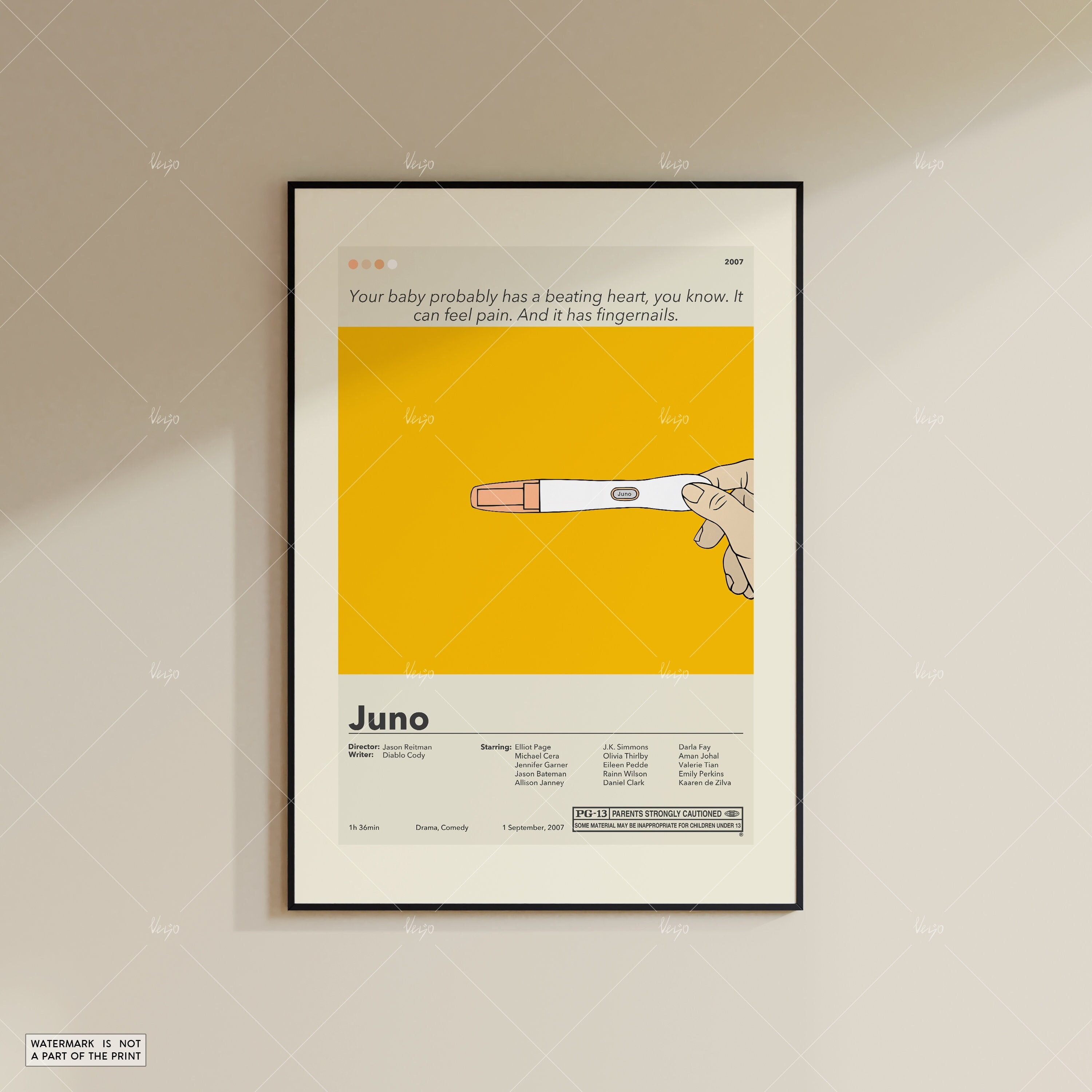 POSTER Juno Poster | Jason Reitman | Minimalist Movie Poster | Movie Posters | Wall Art Print ...