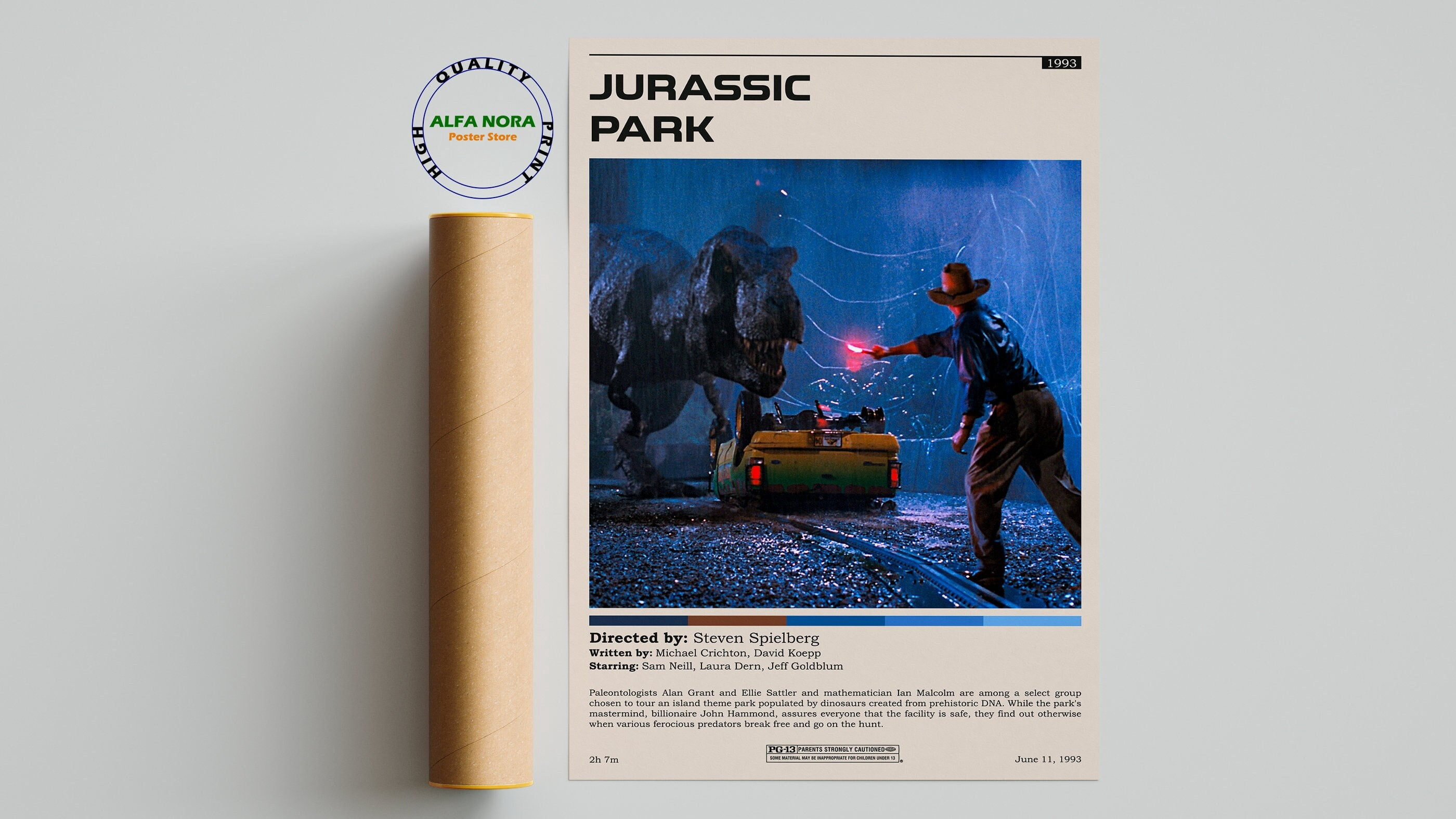 Poster Jurassic Park Jurassic Park Poster Minimalist Movie Poster Vintage Retro Art Print