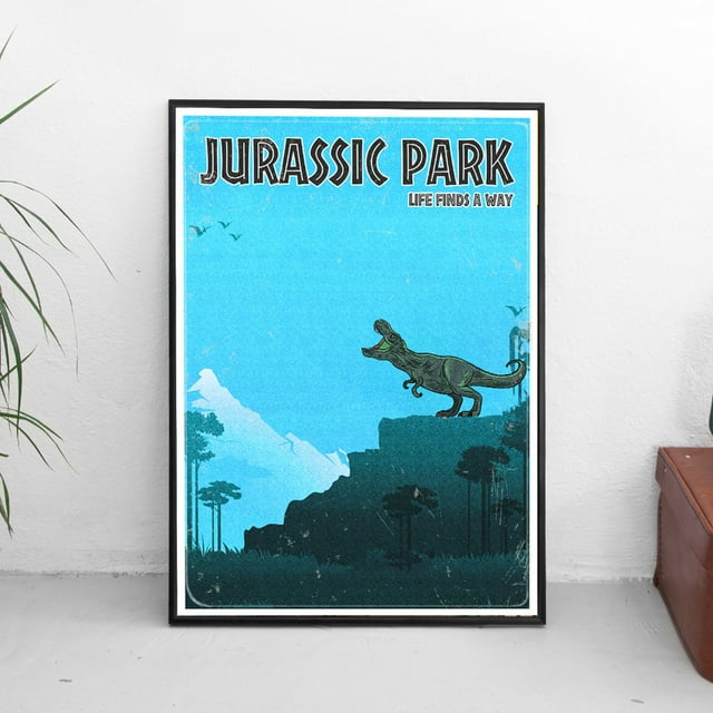 POSTER Jurassic Park Poster, Jurassic World Print, A3, A4, A5, Comic ...