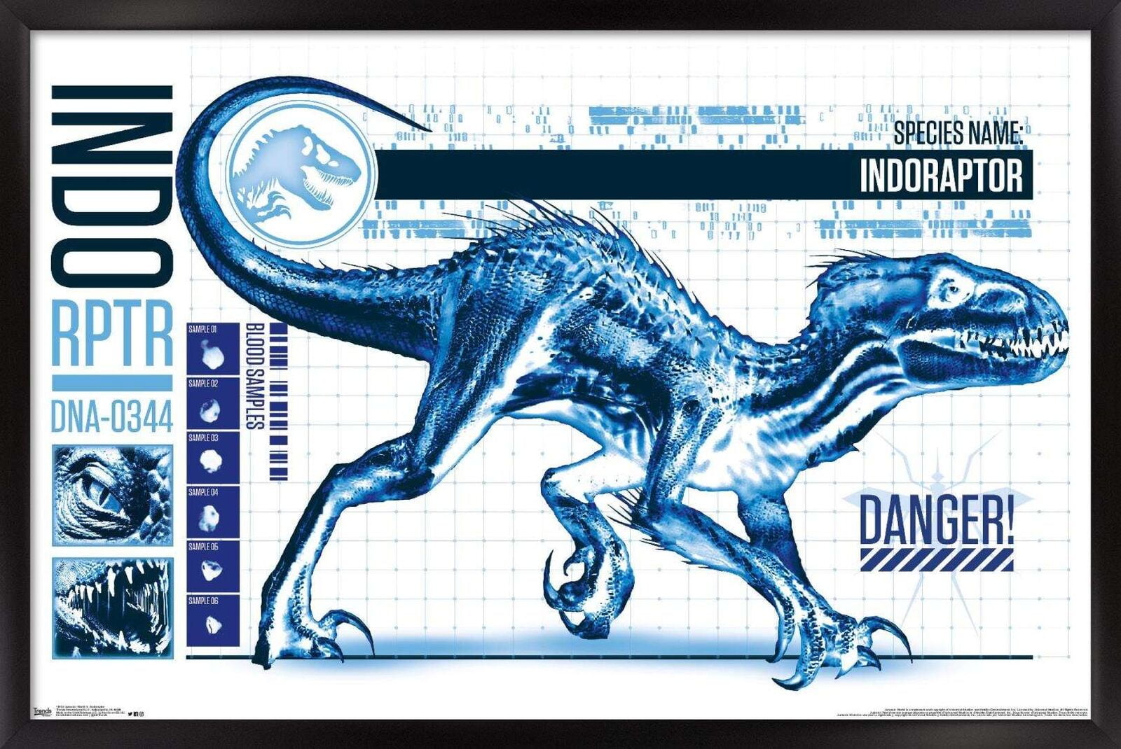 POSTER Jurassic World: Fallen Kingdom - Indo-Raptor Poster-8x12 ...