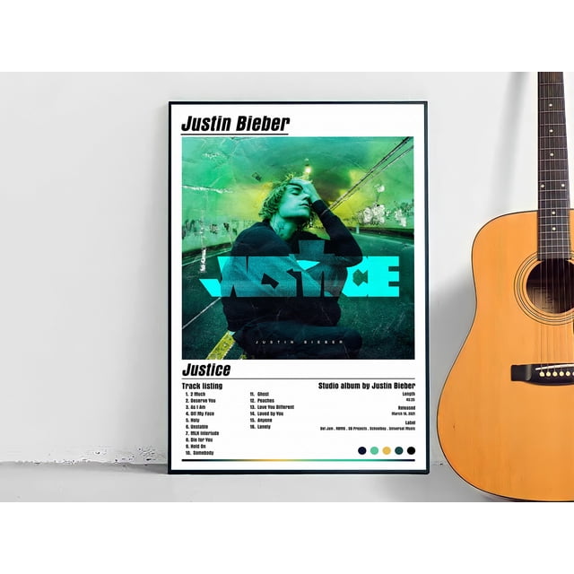 POSTER Justin Bieber - Justice | Album Cover Poster-UNFRAMED - Walmart.com