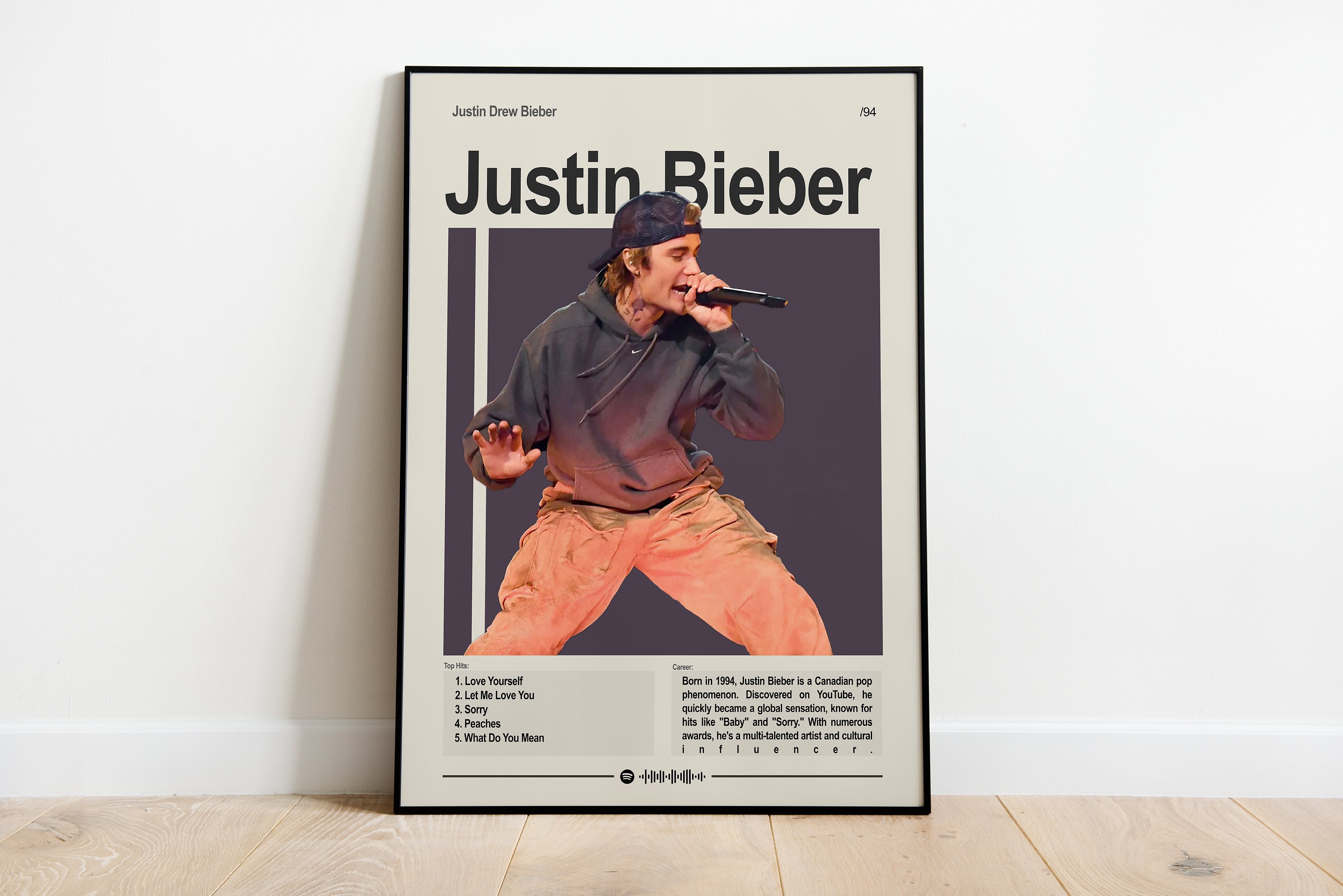 POSTER Justin Bieber poster, artist poster, music poster, music wall ...