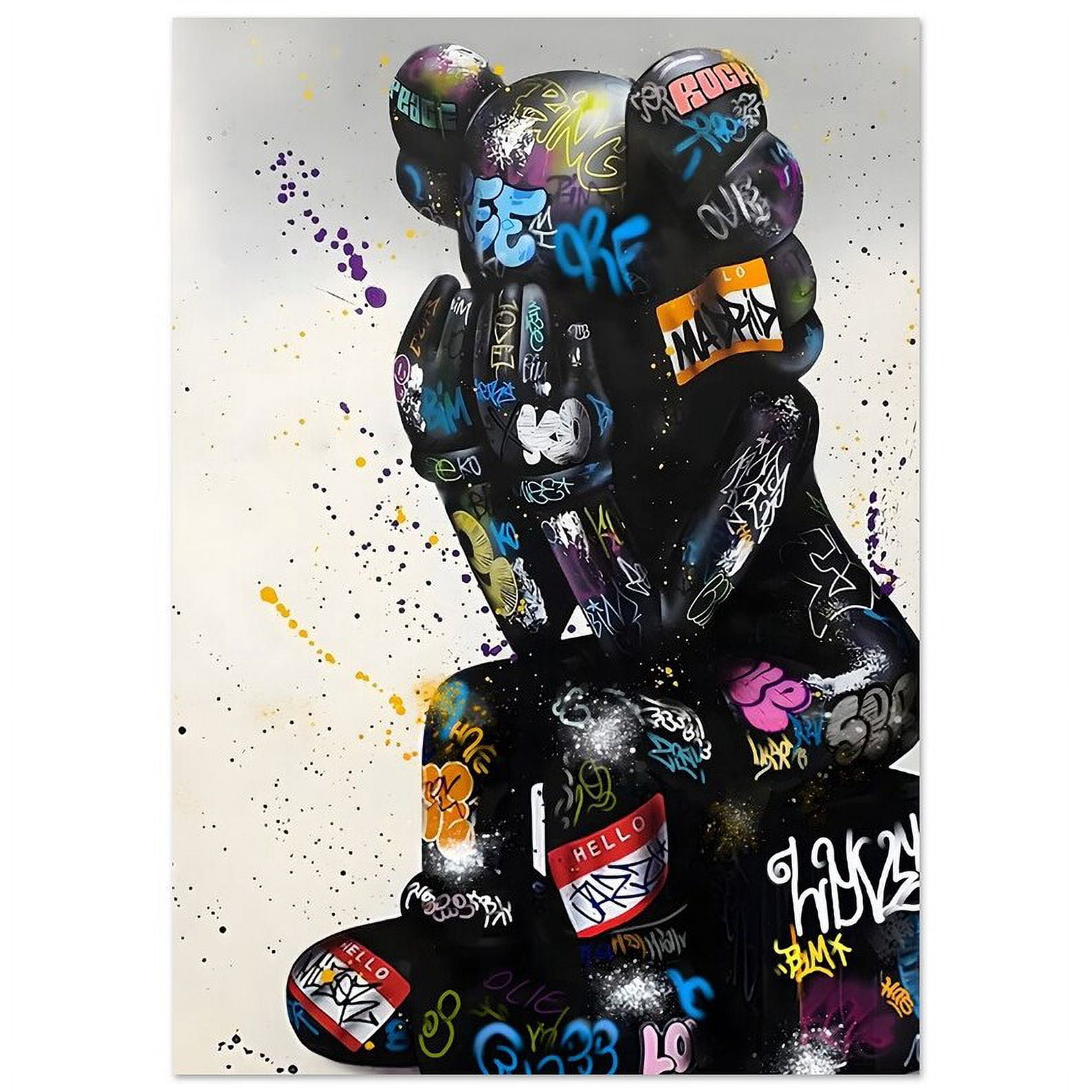POSTER KAWS Graffiti Poster-UNFRAMED - Walmart.com