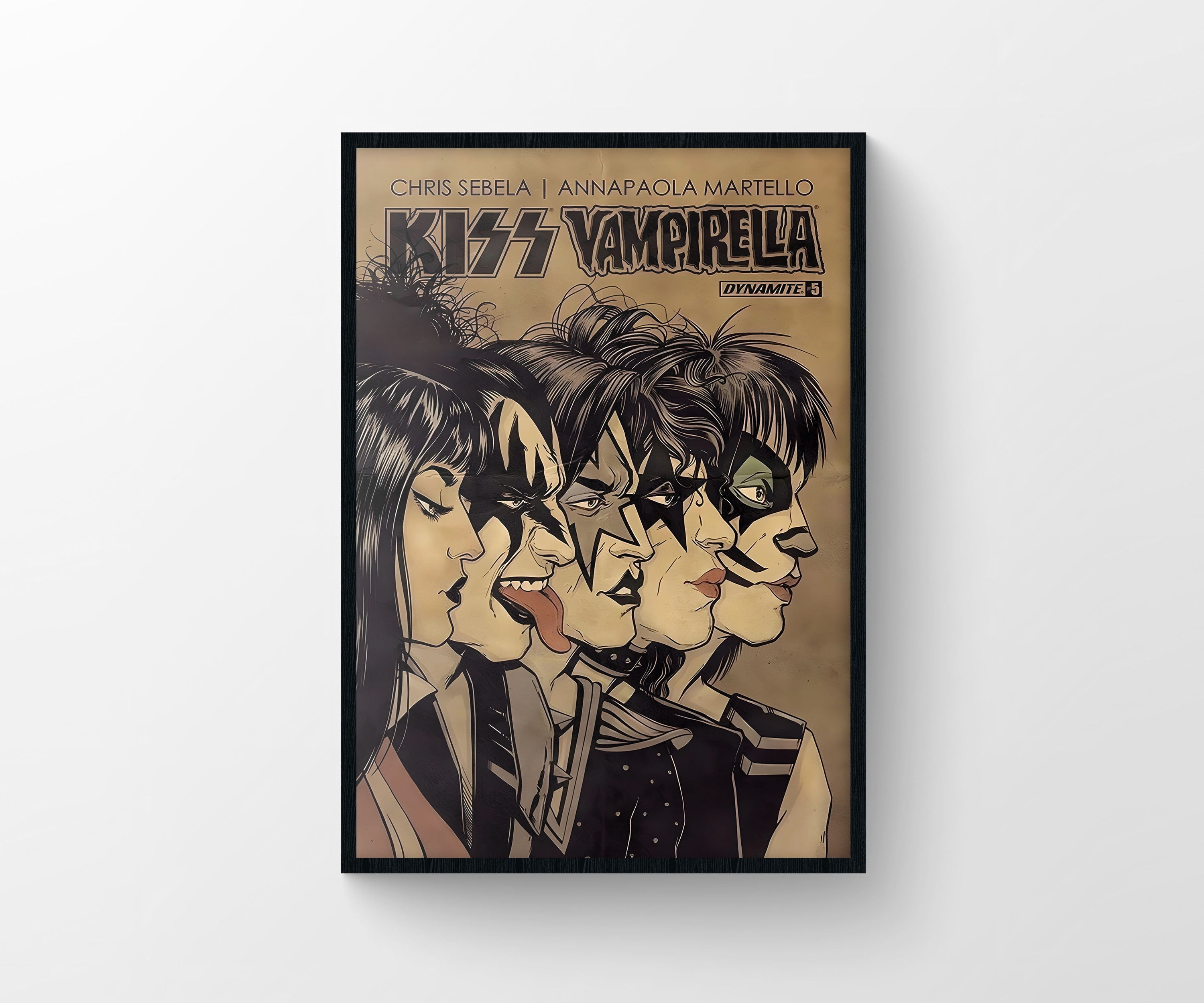 POSTER KISS Band Poster, Gene Simmons Art, Music Gift, Glam Rock Poster ...