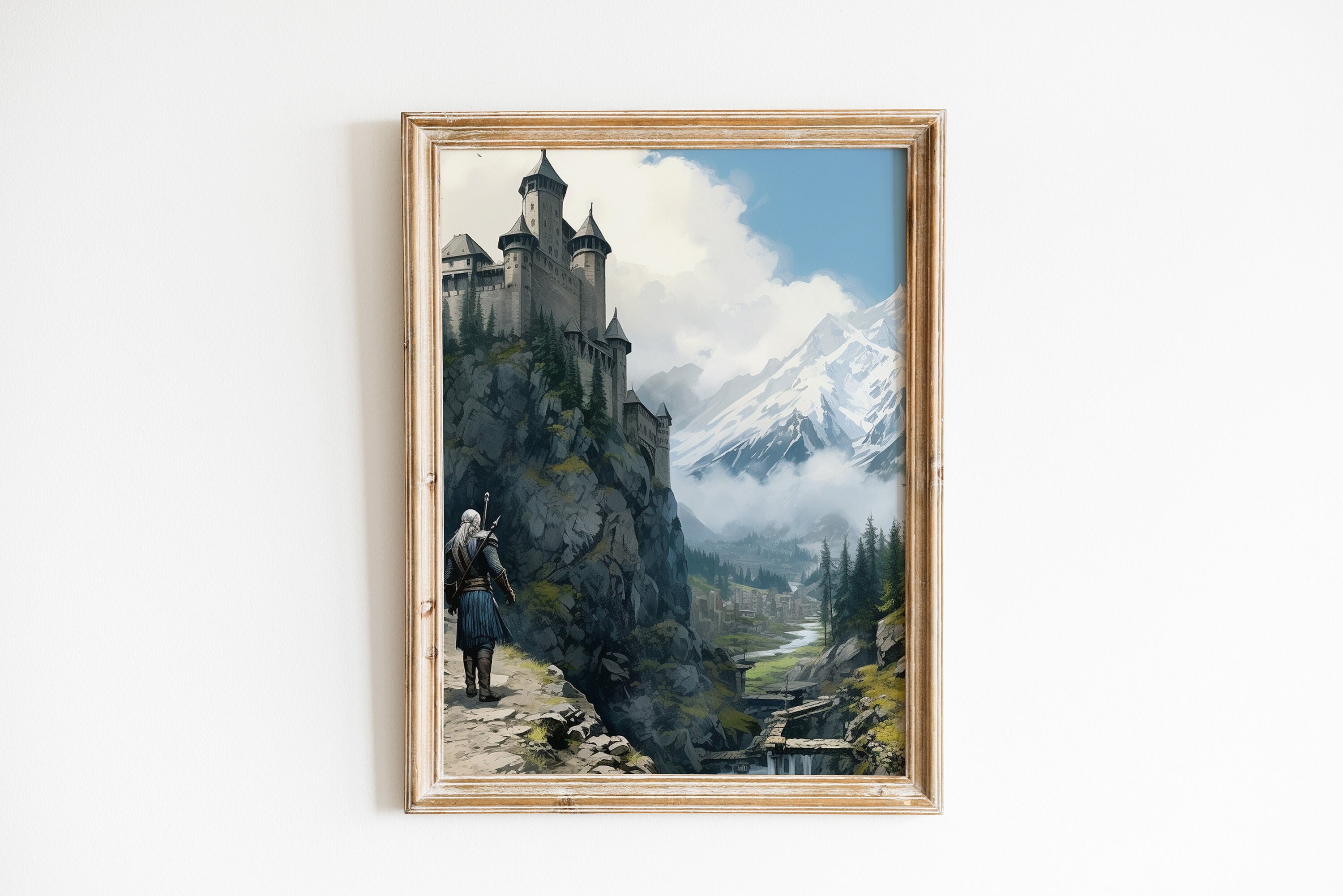 POSTER Kaer Morhen The Witcher Poster - Witcher at Kaer Morhen - Wall ...