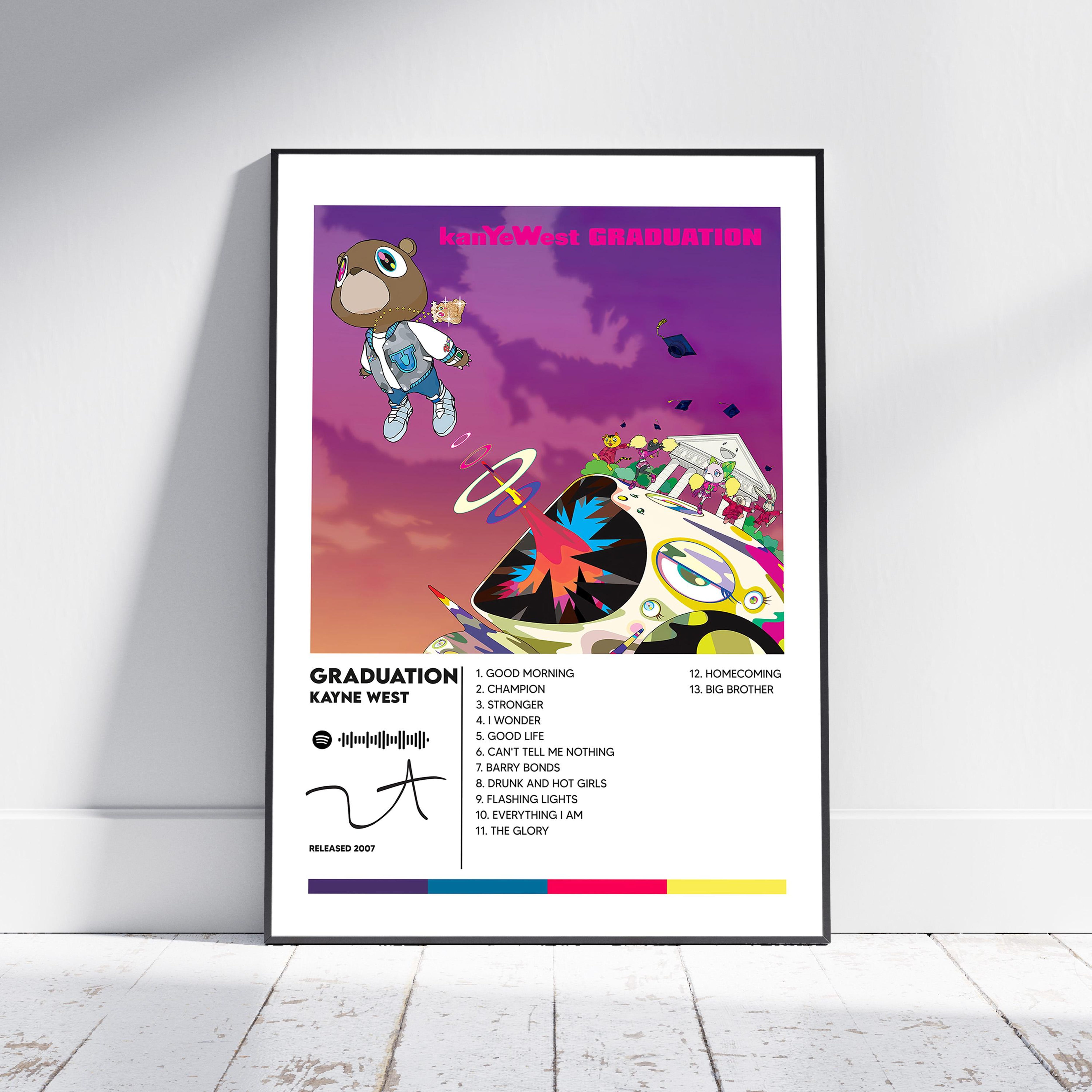 POSTER Kanye West Album Cover Graduation ,Ye Album Cover Poster, Rapper ...