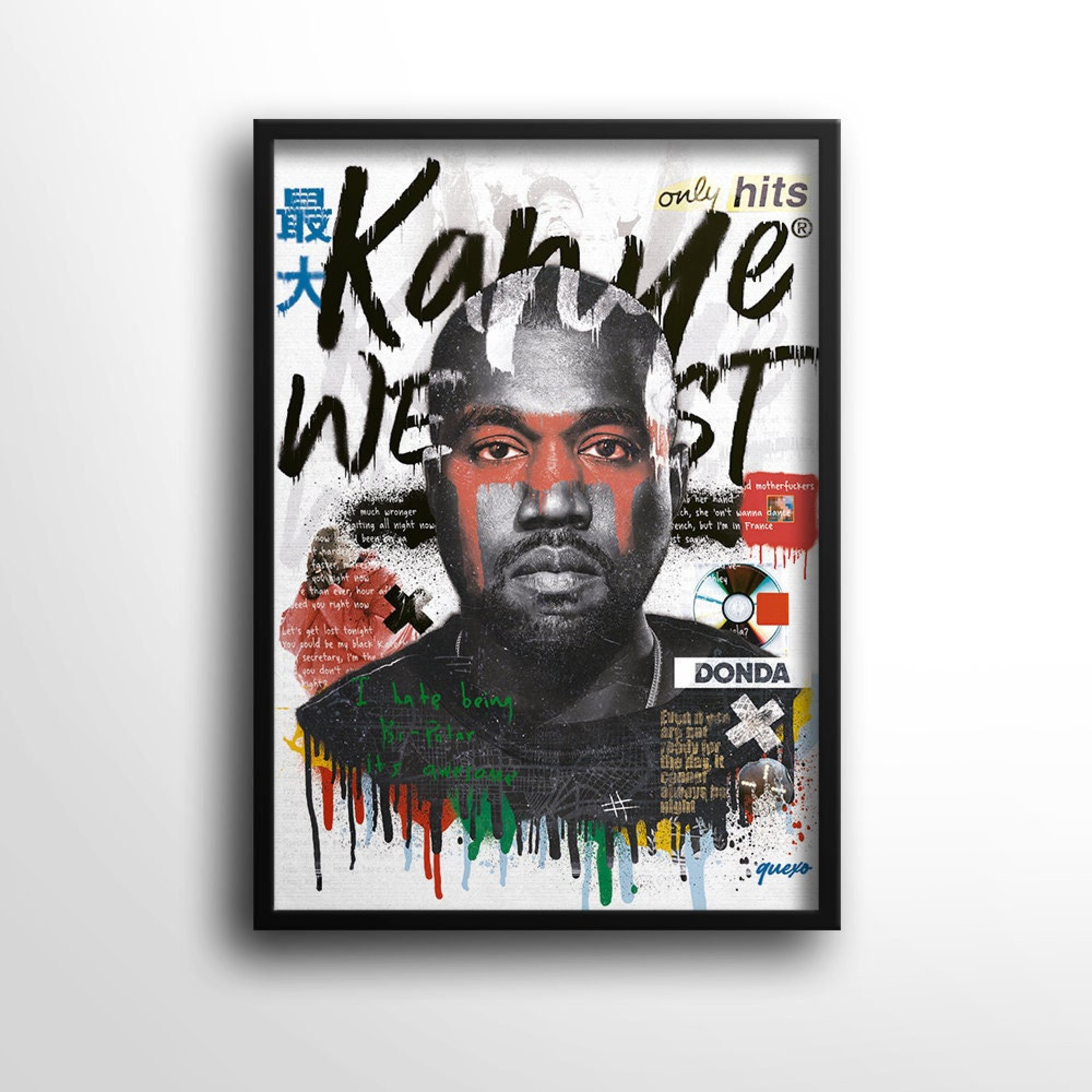POSTER Kanye West Inspired Poster, Ye Art, Rapper Wall Art, Rapper ...