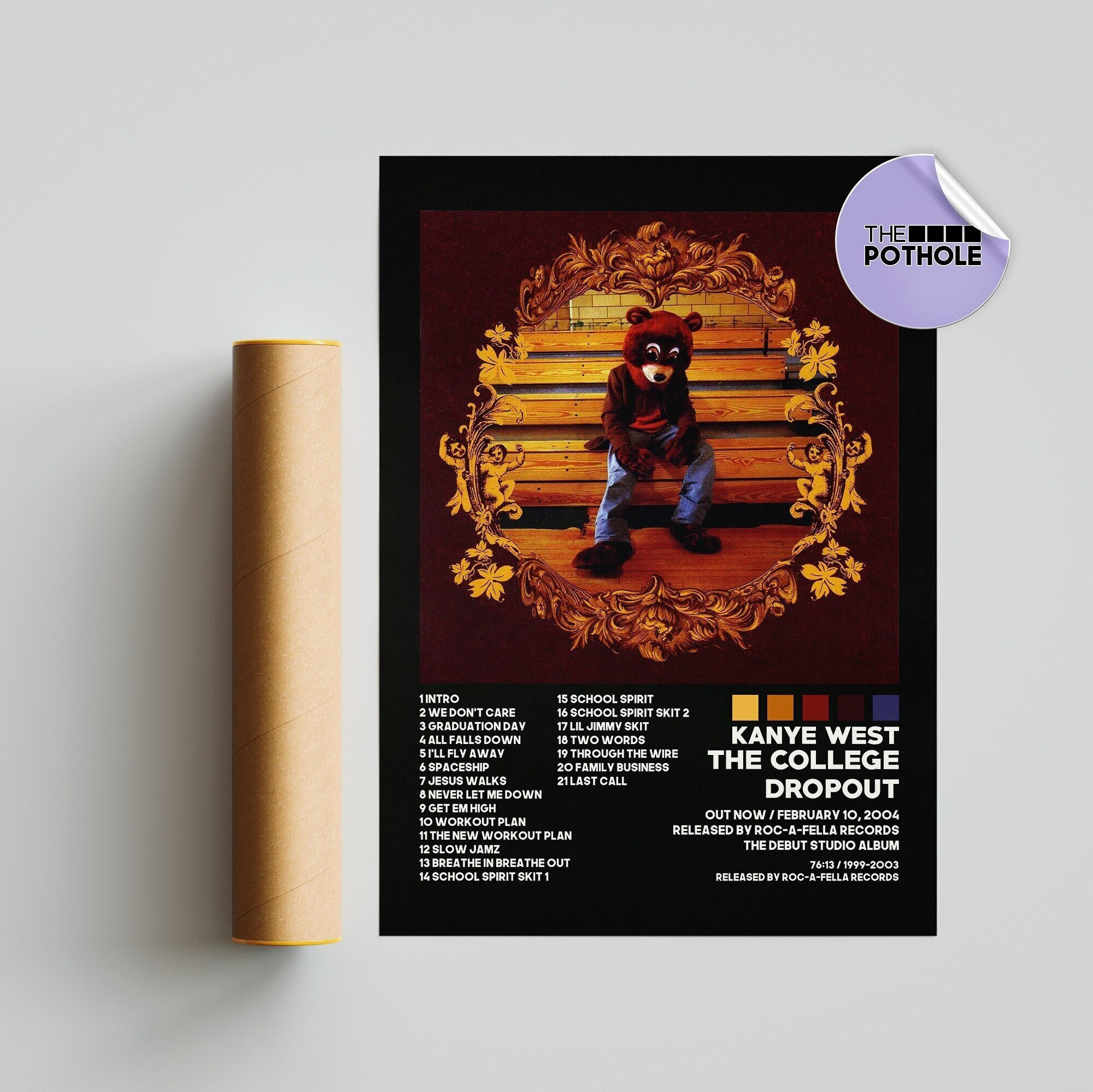 POSTER Kanye West Poster / The College Dropout Poster / Album Cover ...