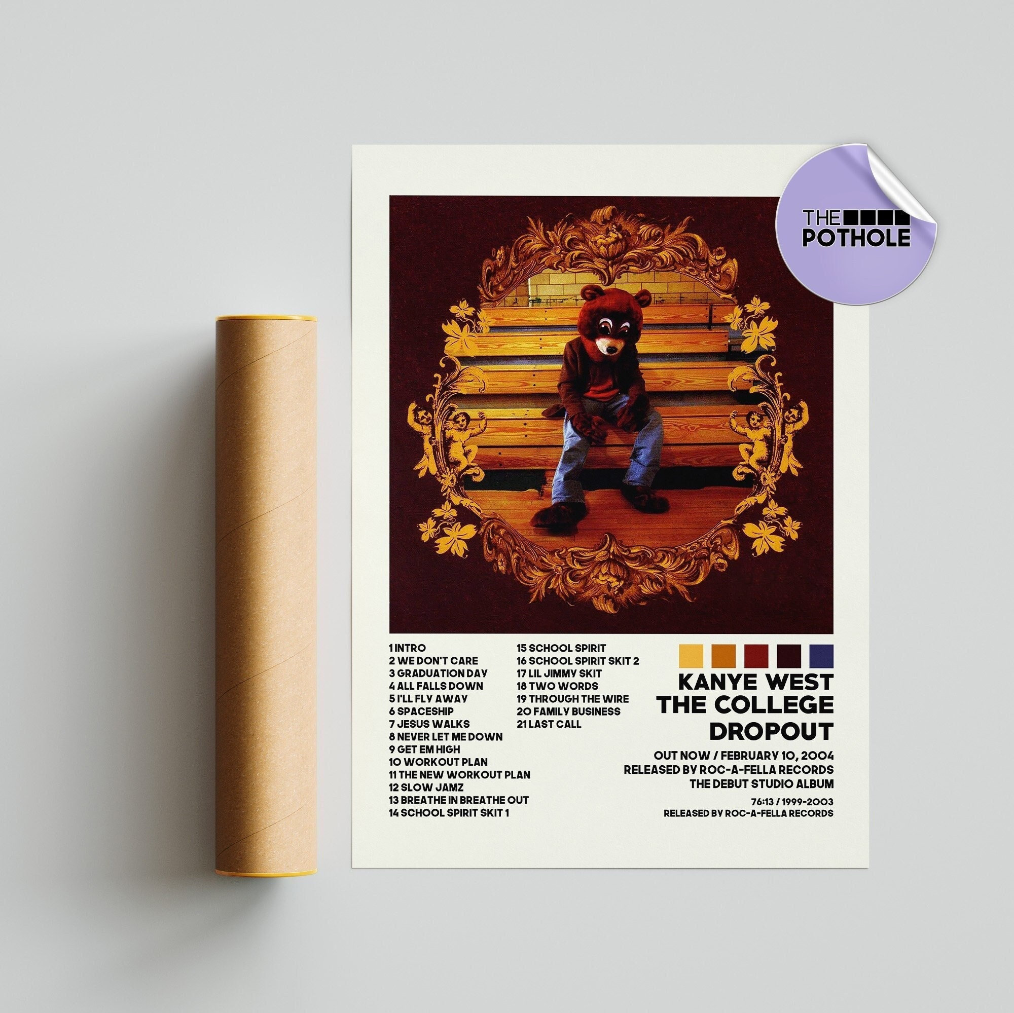 POSTER Kanye West Poster / The College Dropout Poster / Album Cover ...