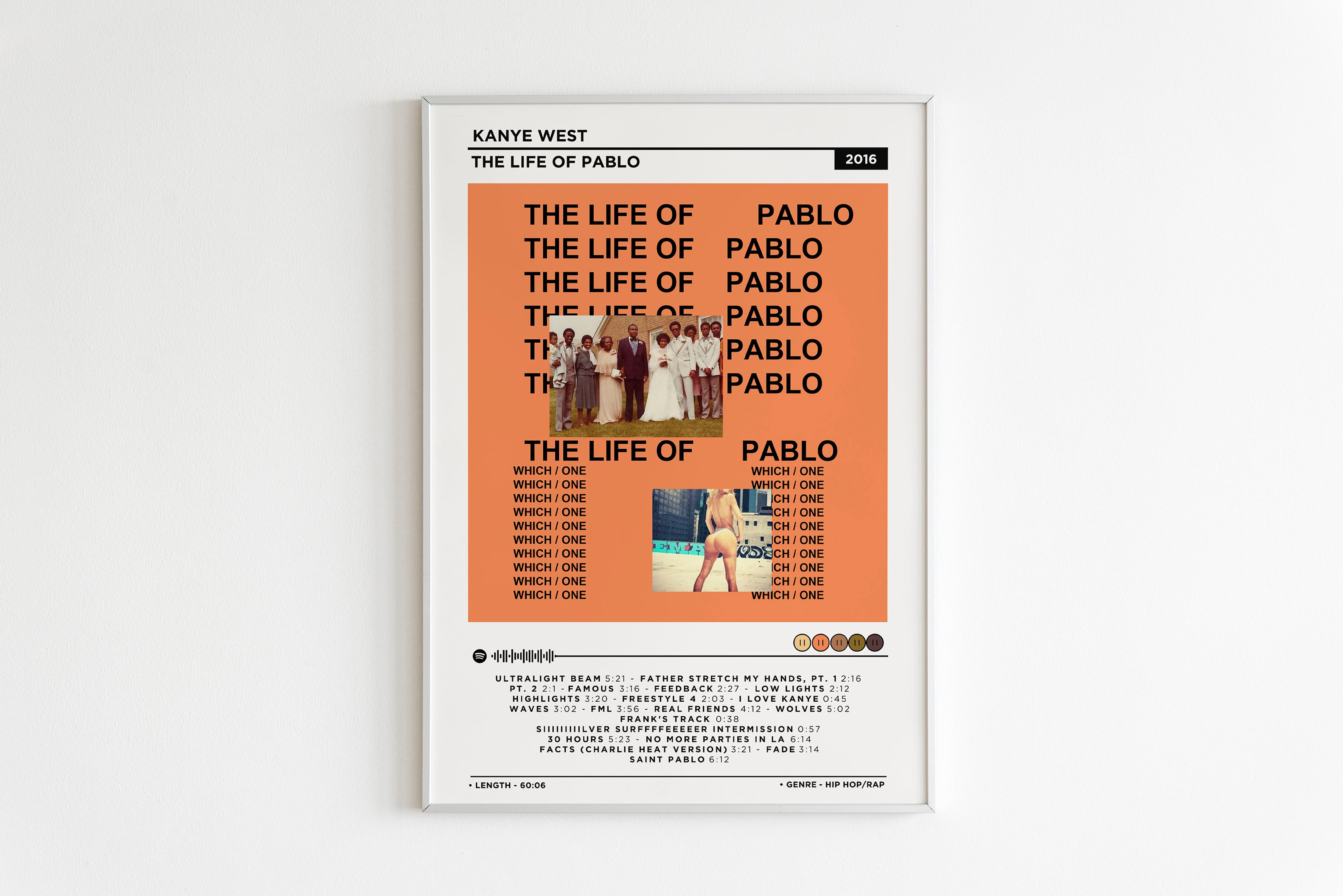 POSTER Kanye West - The Life Of Pablo Album Poster / Album Cover Poster ...