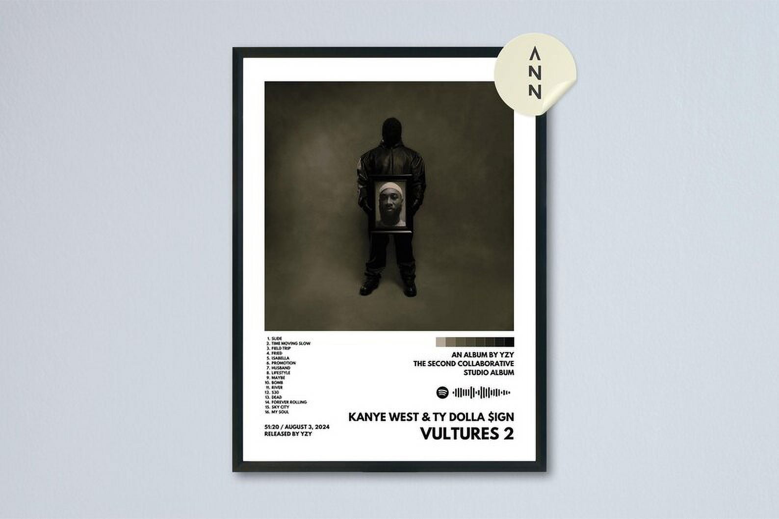 Poster Kanye West & Ty Dolla Sign - Vultures 2 Album Poster / Album ...