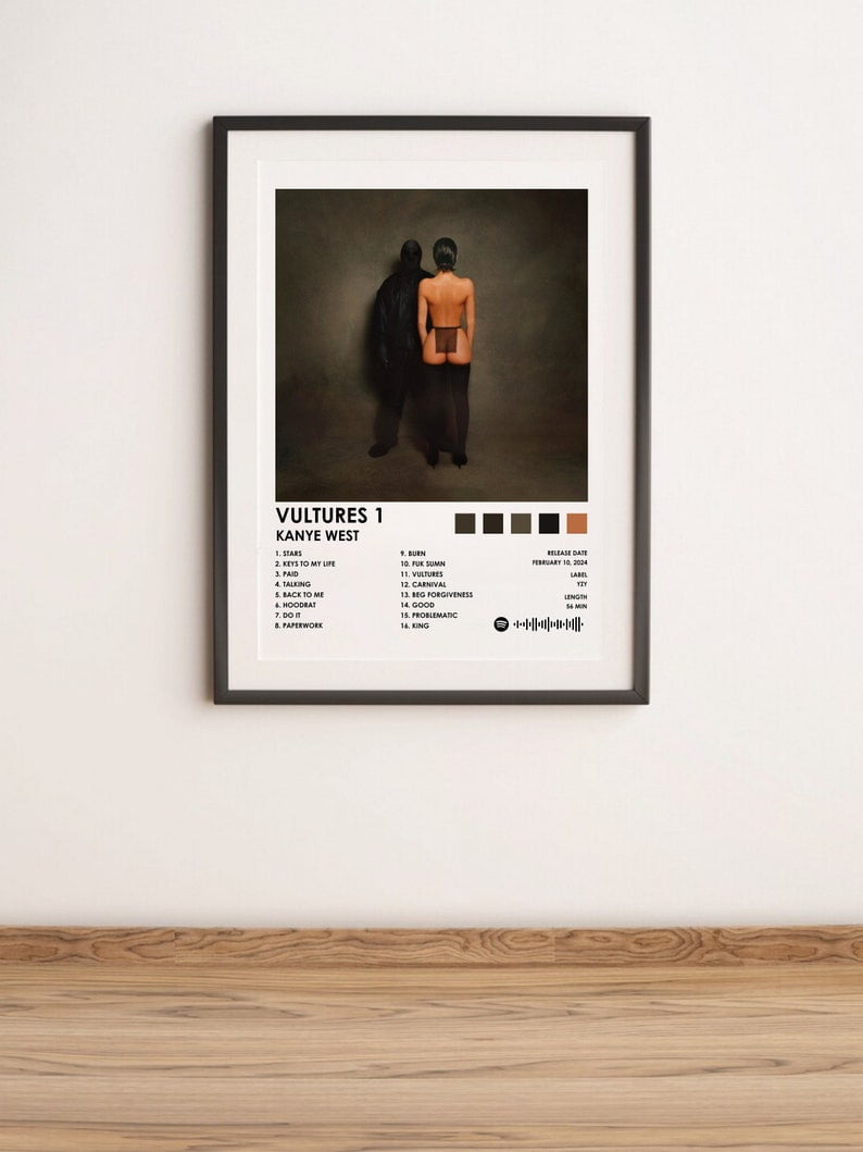 POSTER Kanye West | Vultures 1 | Kanye West Album | Album Cover Poster ...