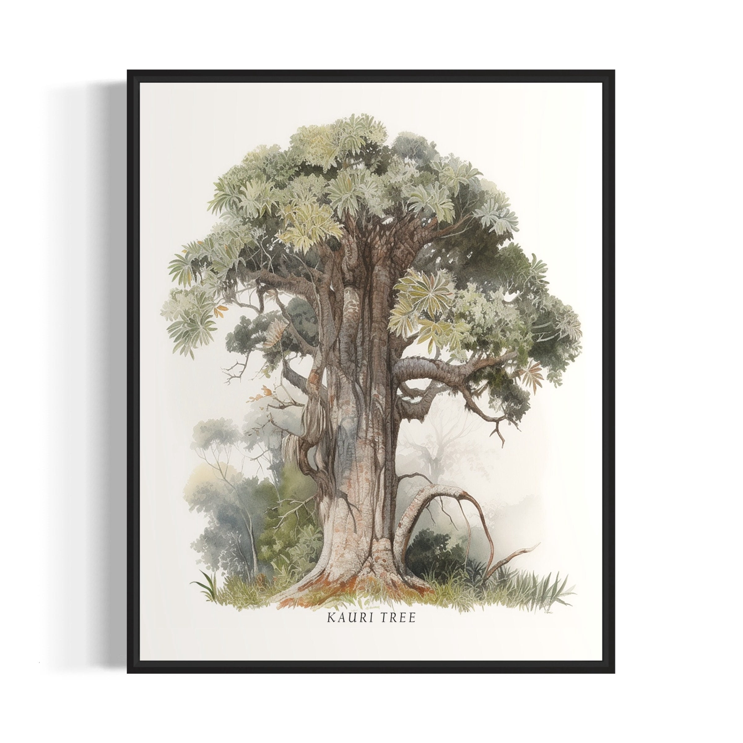 POSTER Kauri Tree Art Print, Kauri Tree Wall Art Poster-UNFRAMED ...