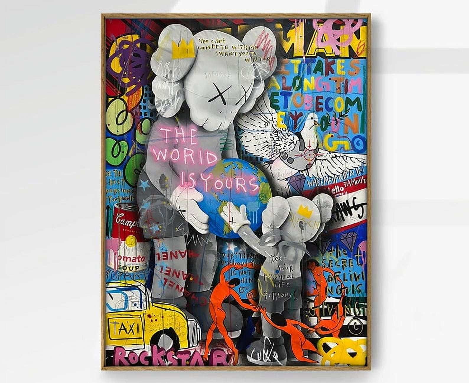 POSTER Kaws Poster, Kaws Figure Print, Kaws Wall Art, Hypebeast Art ...