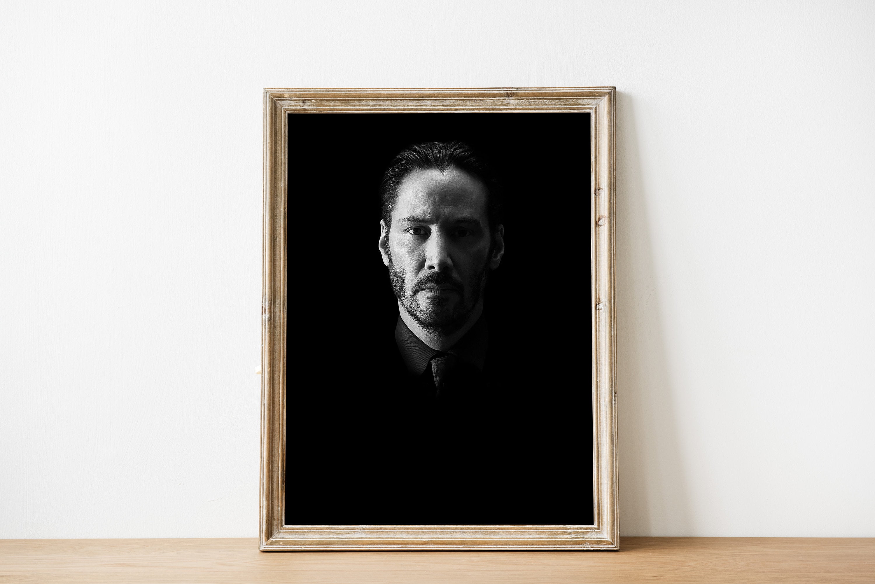 POSTER Keanu Printable Poster, Black and White photo actor, Printable ...