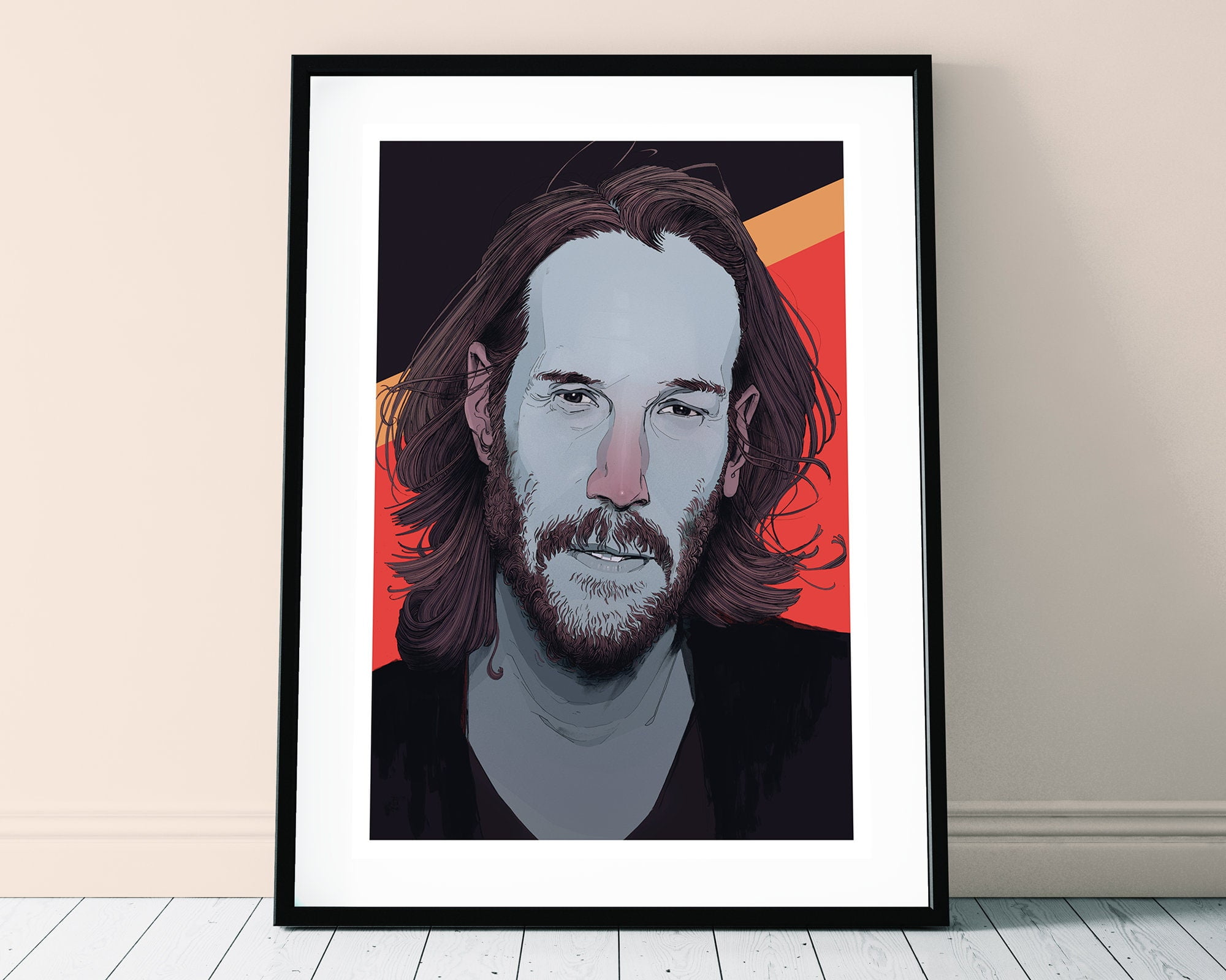 POSTER Keanu Reeves portrait print-UNFRAMED - Walmart.com