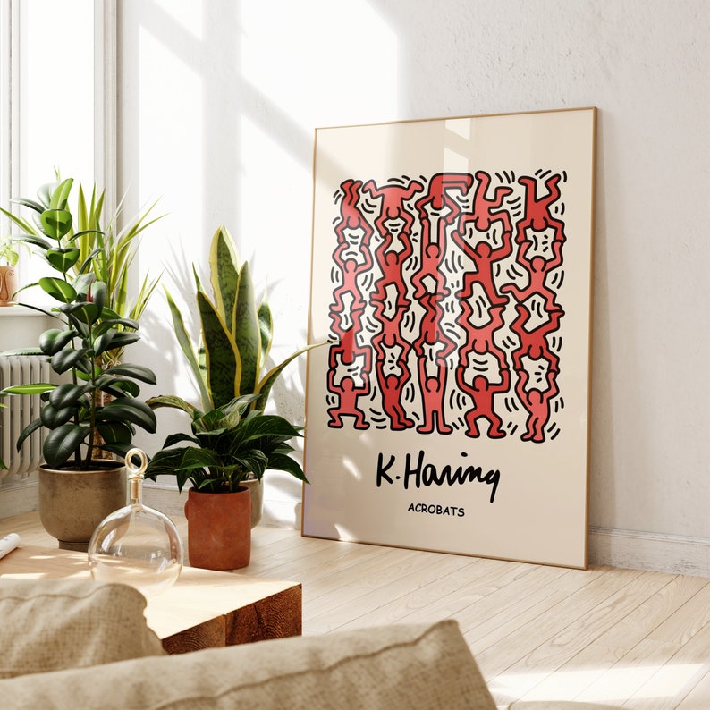 POSTER Keith Haring, Keith Haring poster, Keith Haring print,wall art ...