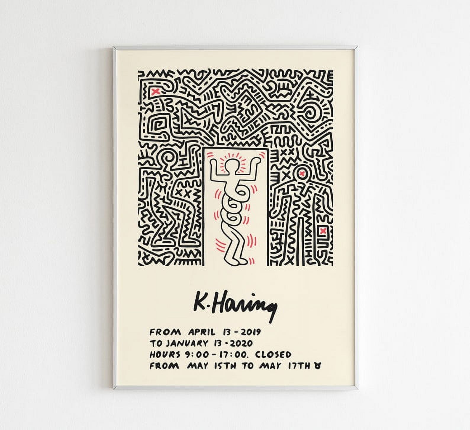 POSTER Keith Haring Poster, Exhibition Art, Humanism, Japan Retro Print ...