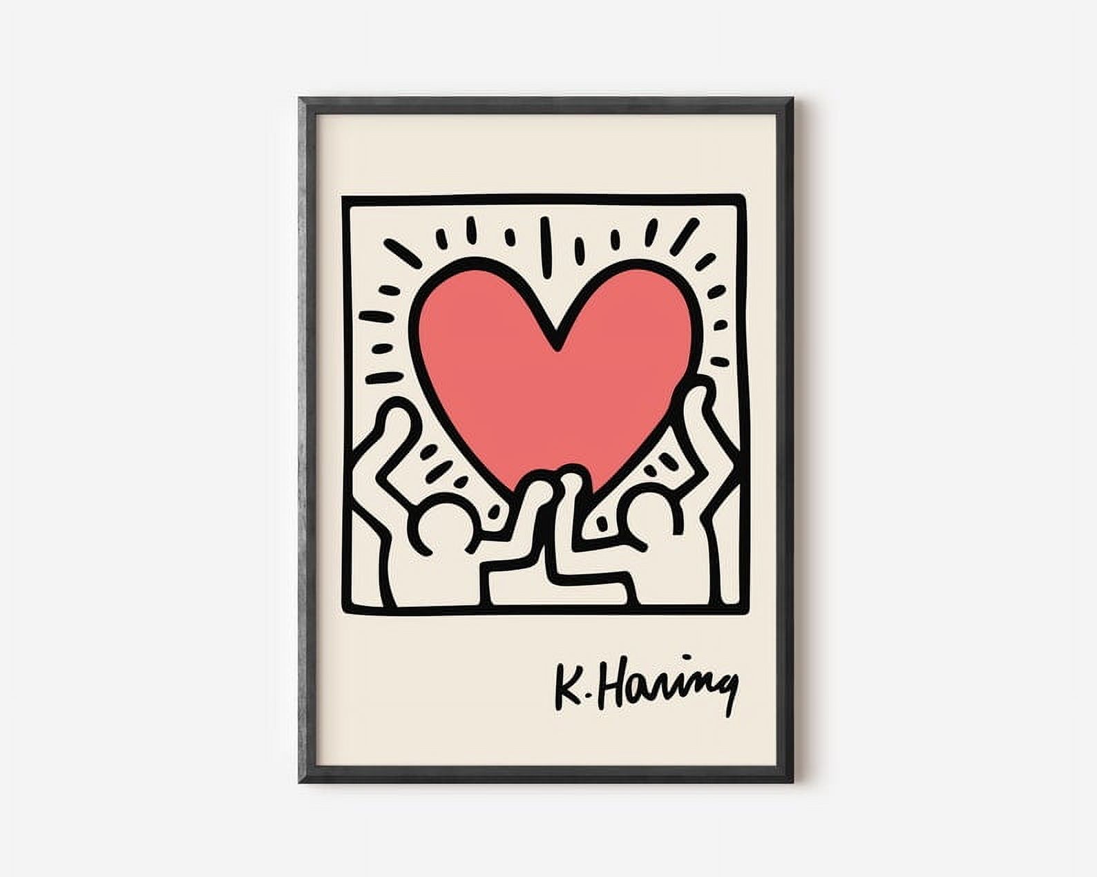 POSTER Keith Haring Print, Keith Haring Poster, Exhibition Poster, Wall ...