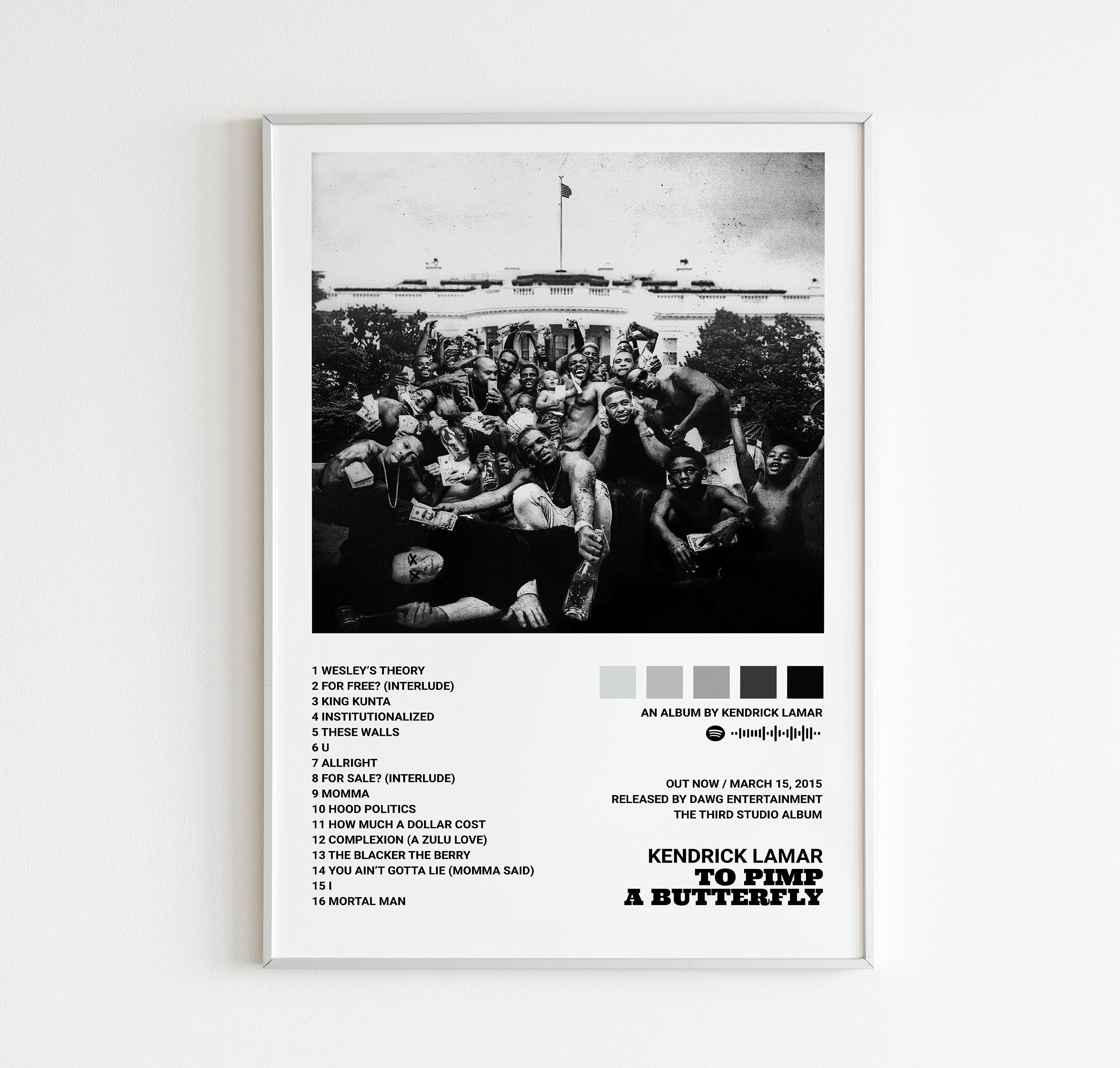 Poster Kendrick Lamar Album Poster, To Pimp A Butterfly Album Cover ...