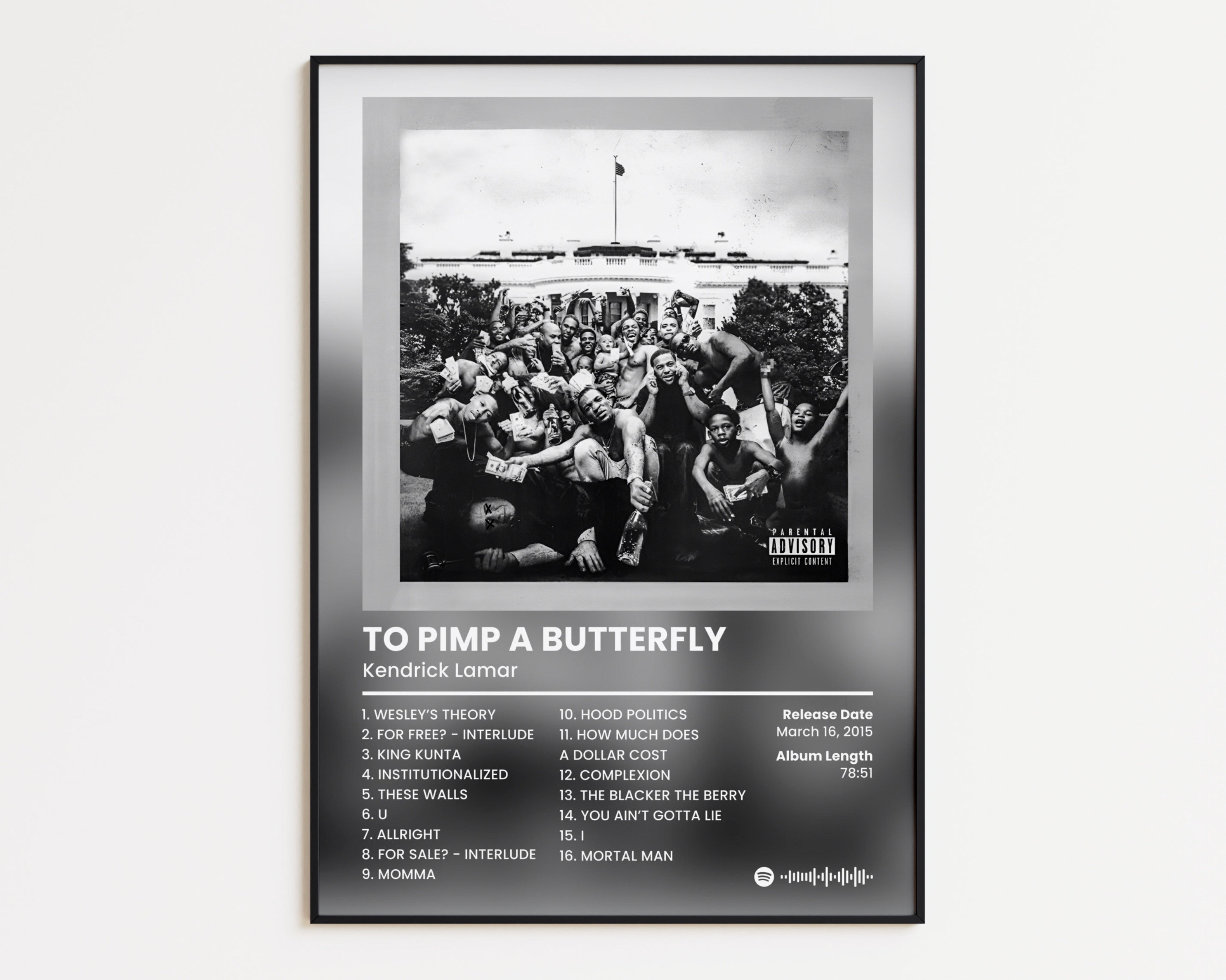 POSTER Kendrick Lamar Cover Poster, To Pimp A Butterfly Print, Classics ...