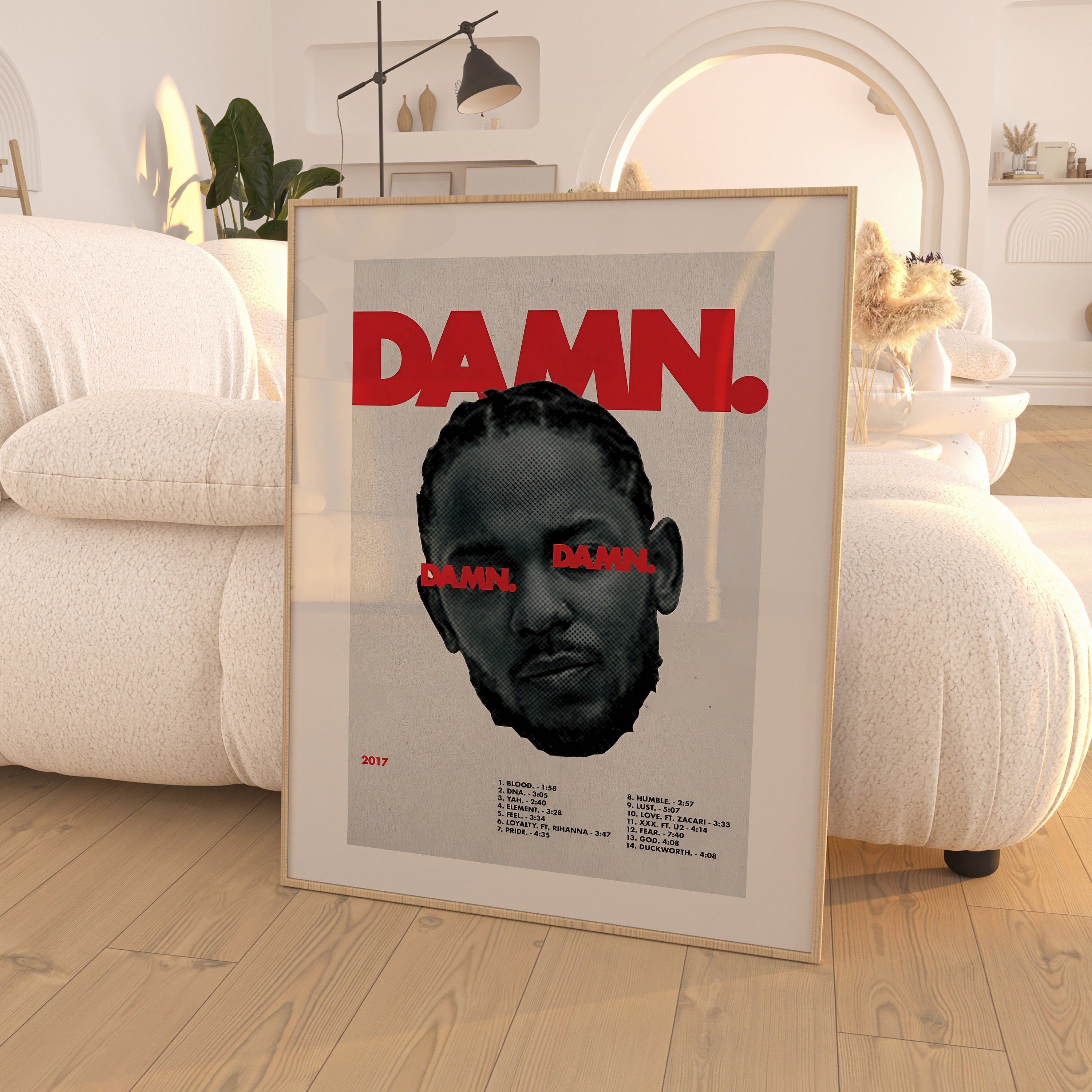 POSTER Kendrick Lamar - DAMN. Album Poster / Album Cover Poster ...