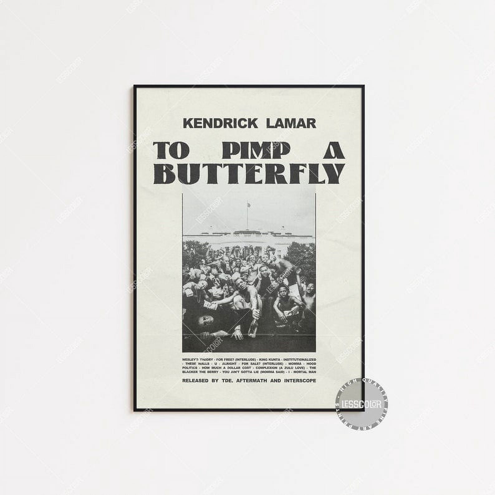 POSTER Kendrick Lamar Posters / To Pimp a Butterfly Poster/ Album Cover ...
