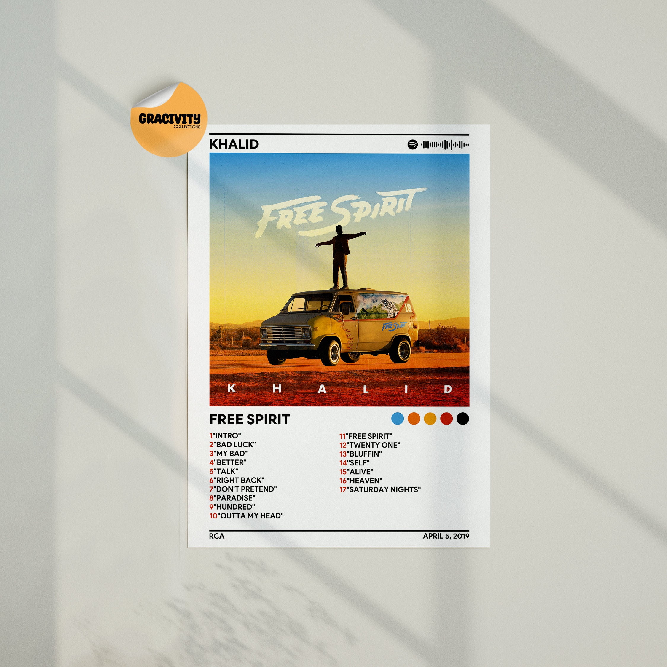 POSTER Khalid - Free Spirit / Album Poster / Wall Art / Home Decor ...