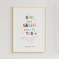 POSTER Kids Bible Verse Wall Art - Christian Classroom Decor, Sunday ...