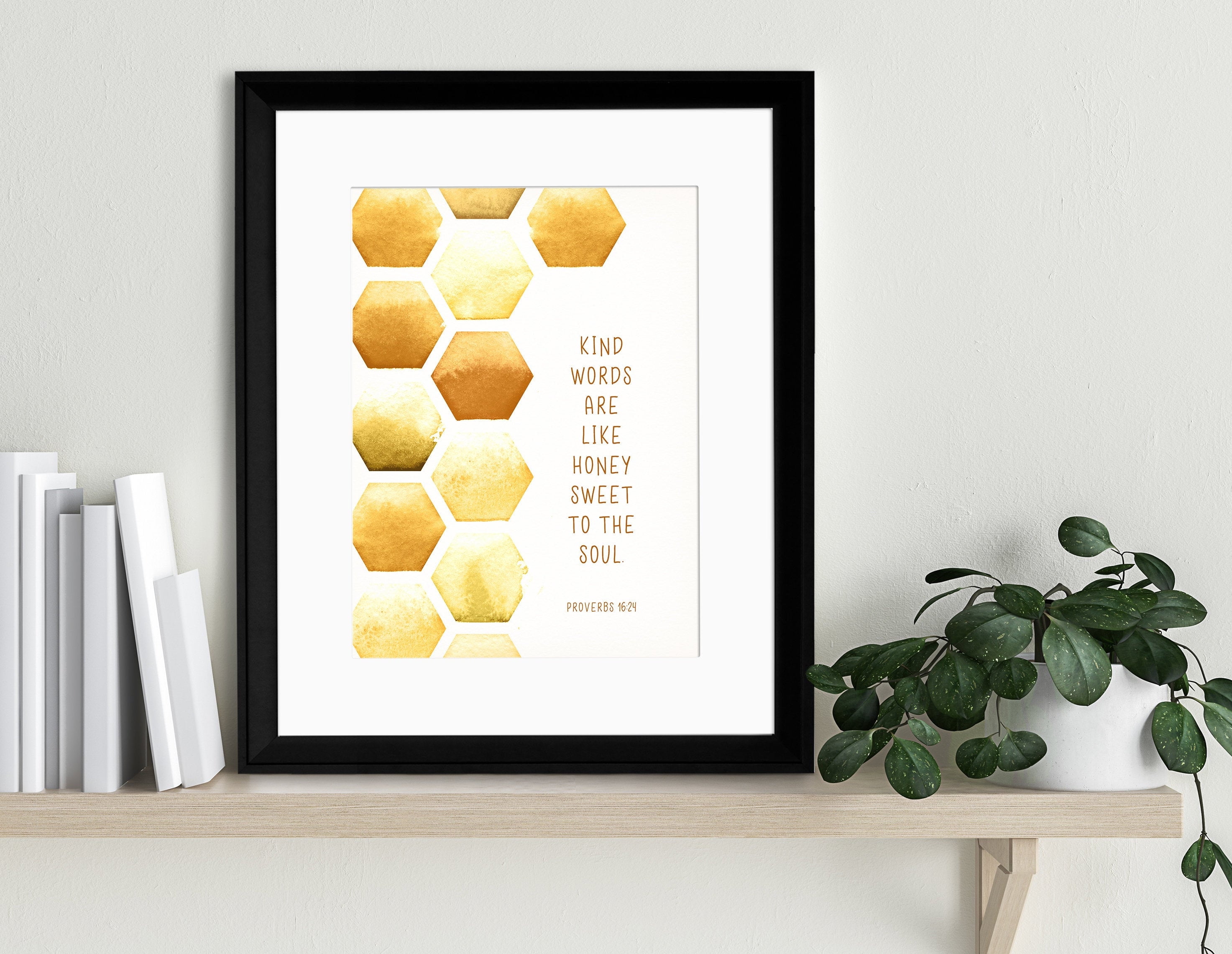 POSTER Kind Words Spiritual Inspirational Bible Quote Print. Fine Art ...
