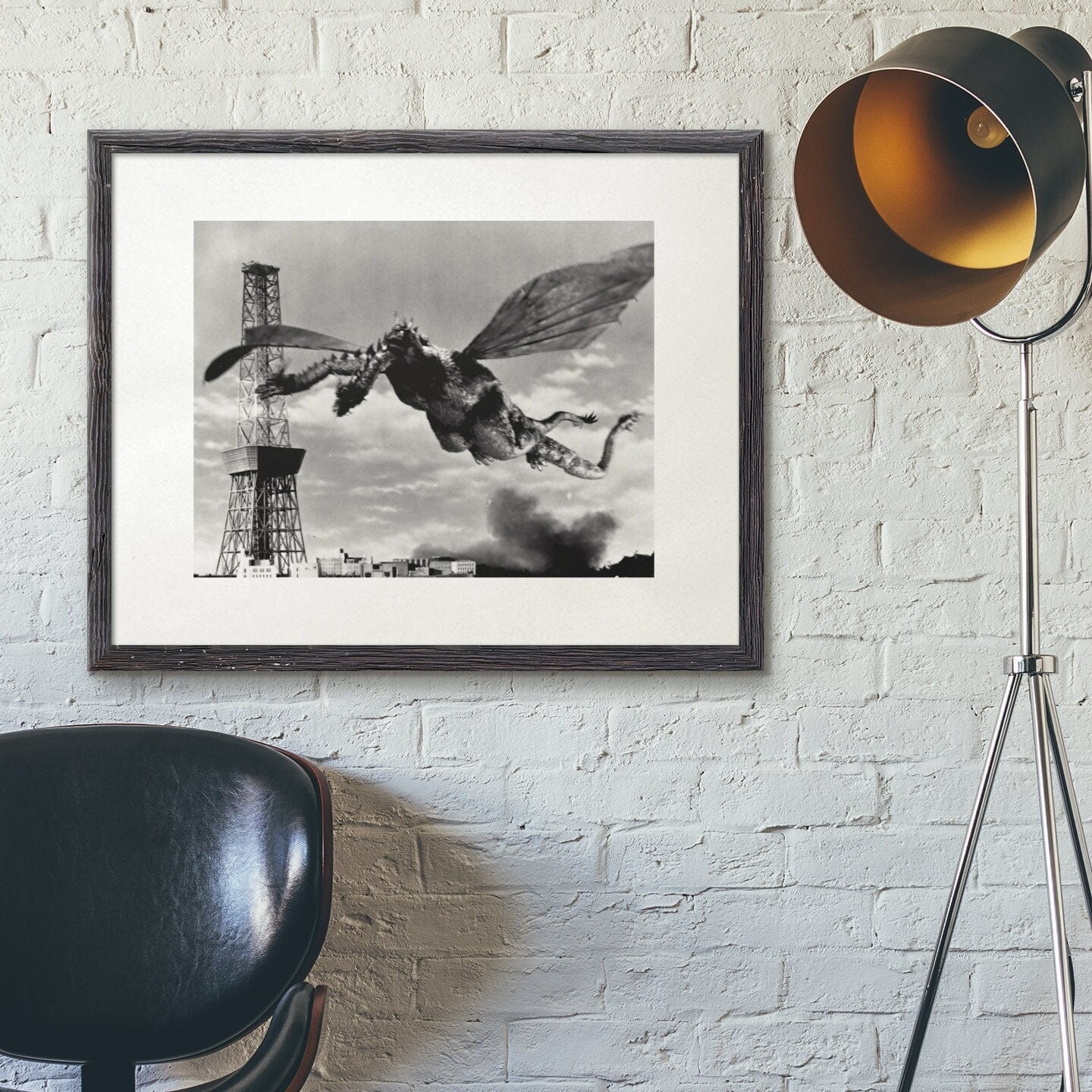 POSTER King Ghidorah -- Deluxe Art Print | Flying Kaiju God of Chaotic ...