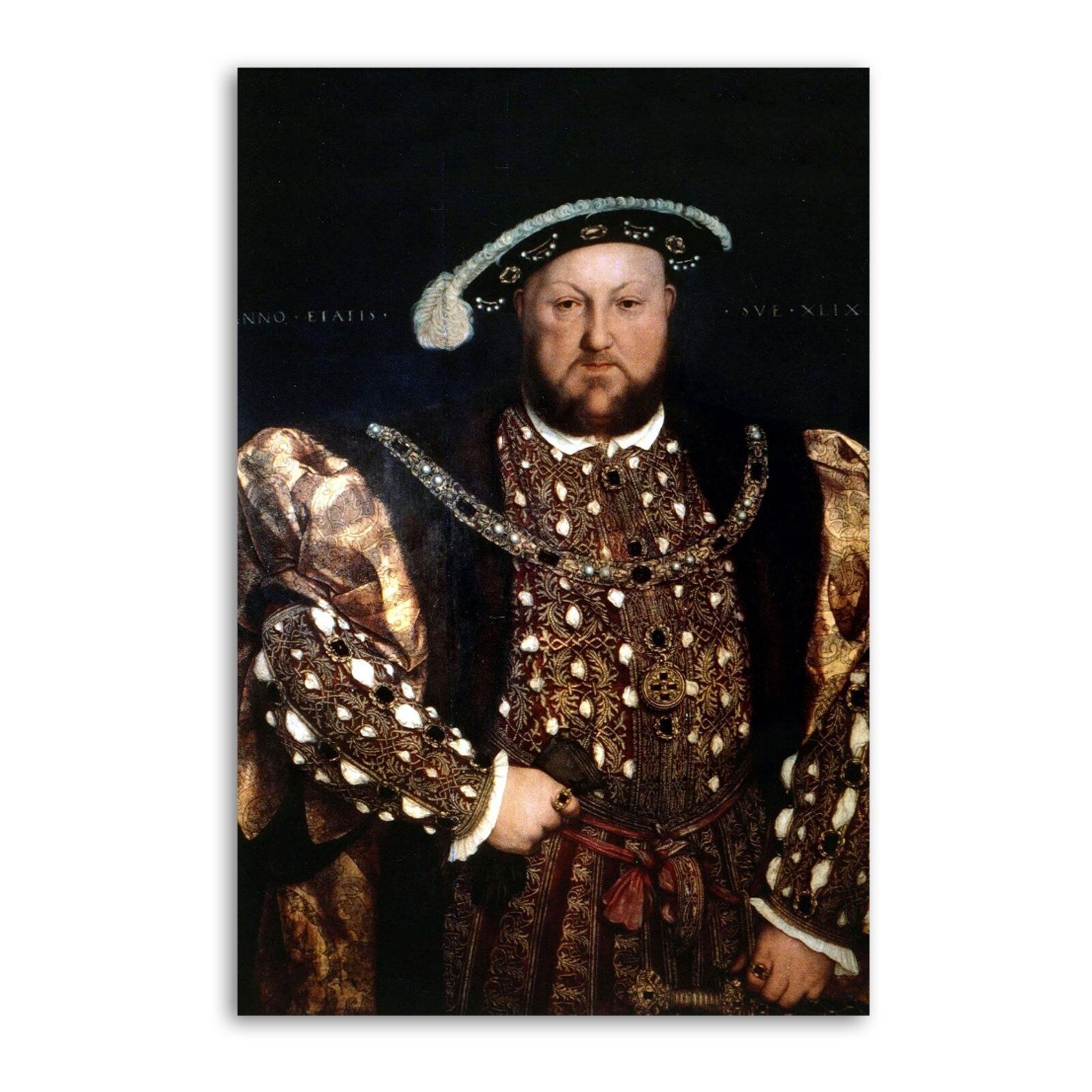 POSTER King Henry VIII & Saint St. Edward Art Wall Painting Poster ...