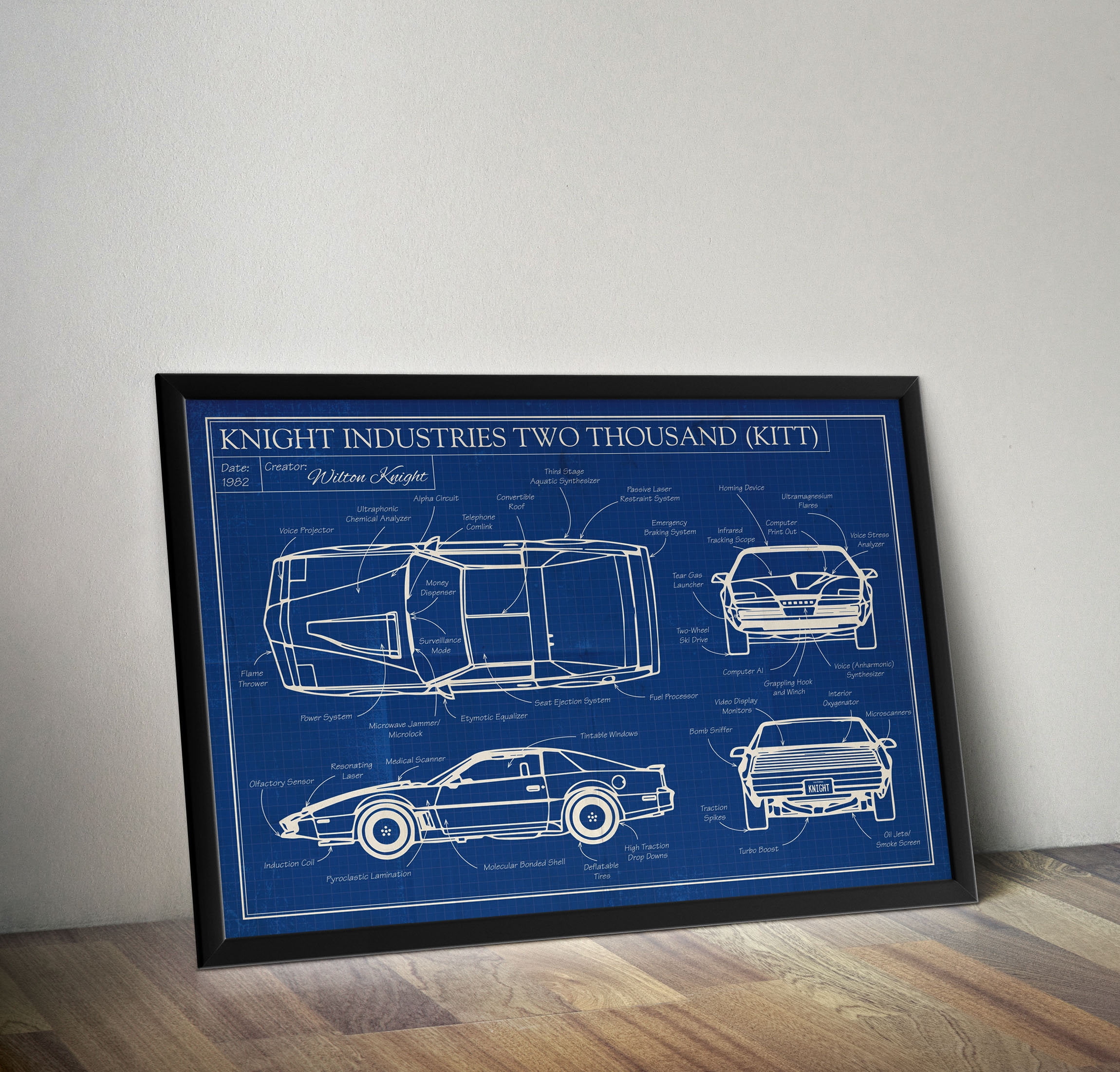 POSTER Knight Rider Inspired Knight Industries Two Thousand - KITT ...