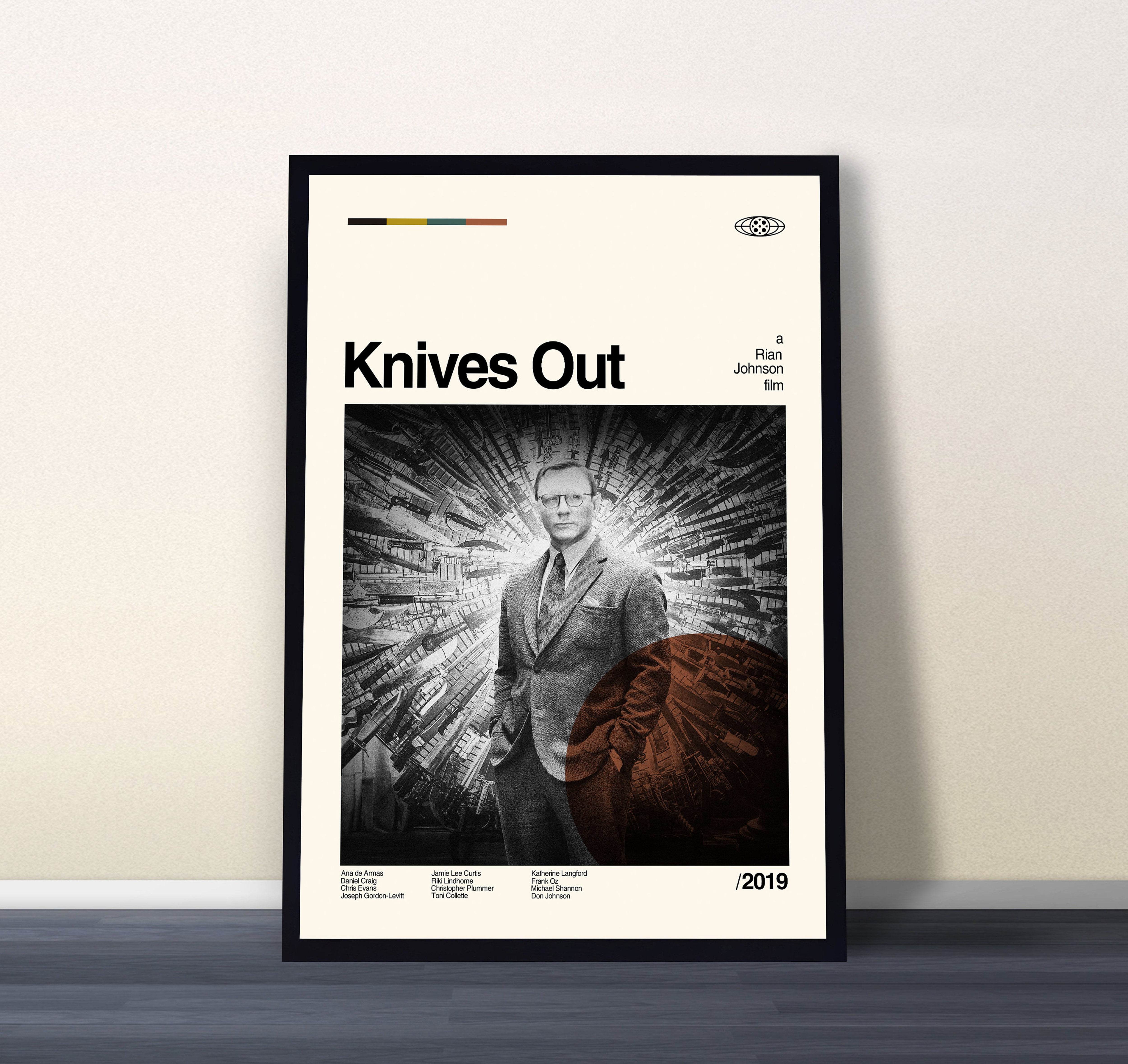 POSTER Knives Out Poster, Knives Out Print, Midcentury Poster ...