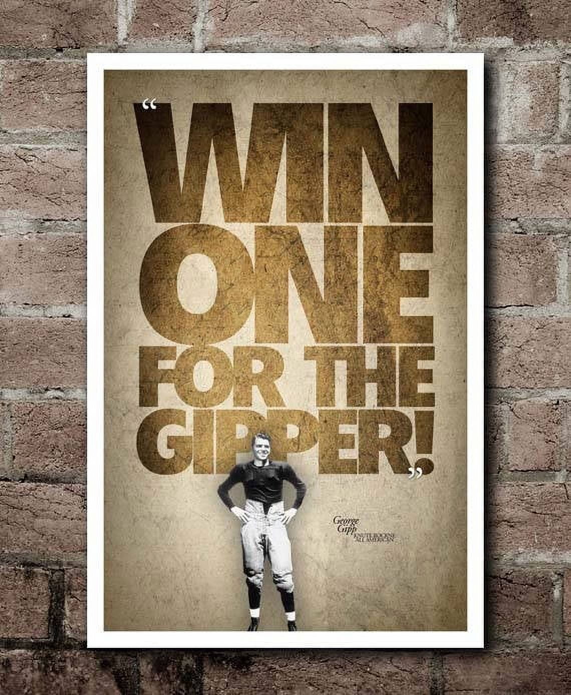 POSTER Knute Rockne All American "GIPPER" Quote Poster -UNFRAMED ...